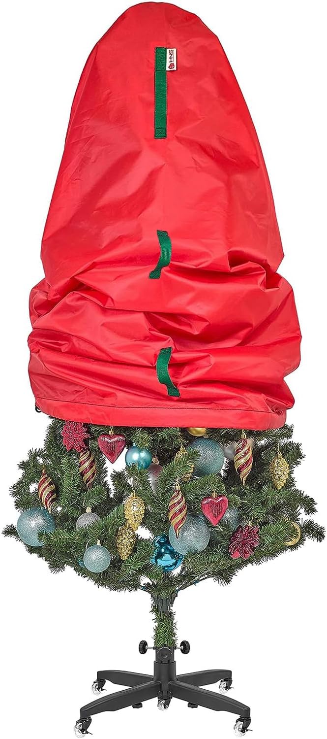 Amazon.com: Upright Christmas Tree Bag - Zippered Cover with Handles ...