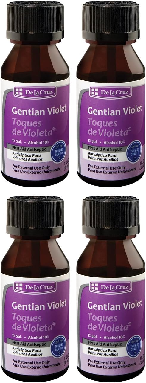 Amazon.com: Humco Gentian Violet Topical Solution 1% USP - 2 oz, Pack ...