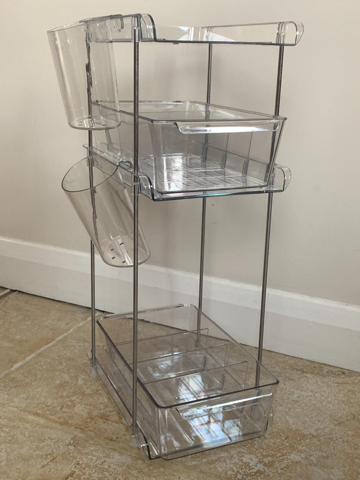 Snap Organization 2-Tier Under Sink Storage | Removable Dividers and ...