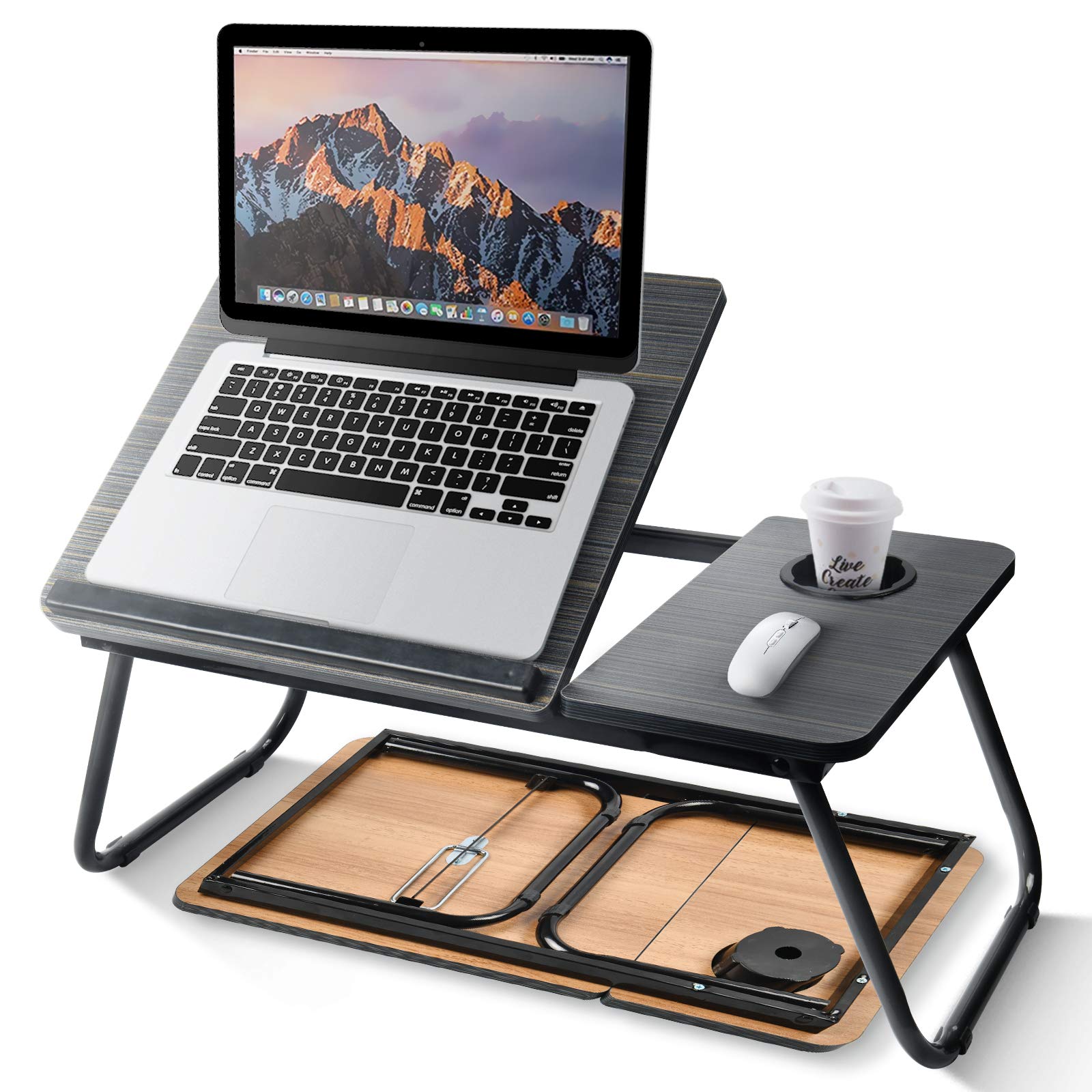 Buy Newoer Adjustable Laptop Bed Stand,Lap Desks Bed Trays for Eating ...