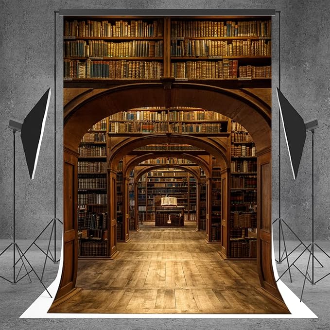 Amazon.com : 5X7ft Wizard School Backdrop Magic Library Photography ...