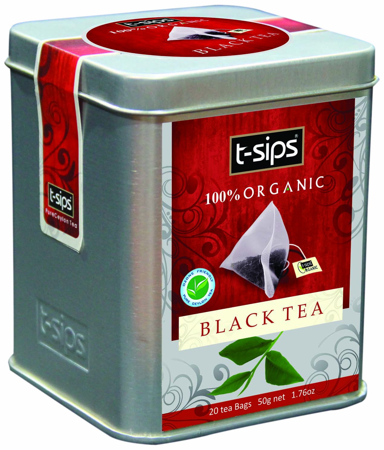 Amazon.com : t-sips Organic Black Tea, 20 Count : Grocery & Gourmet Food