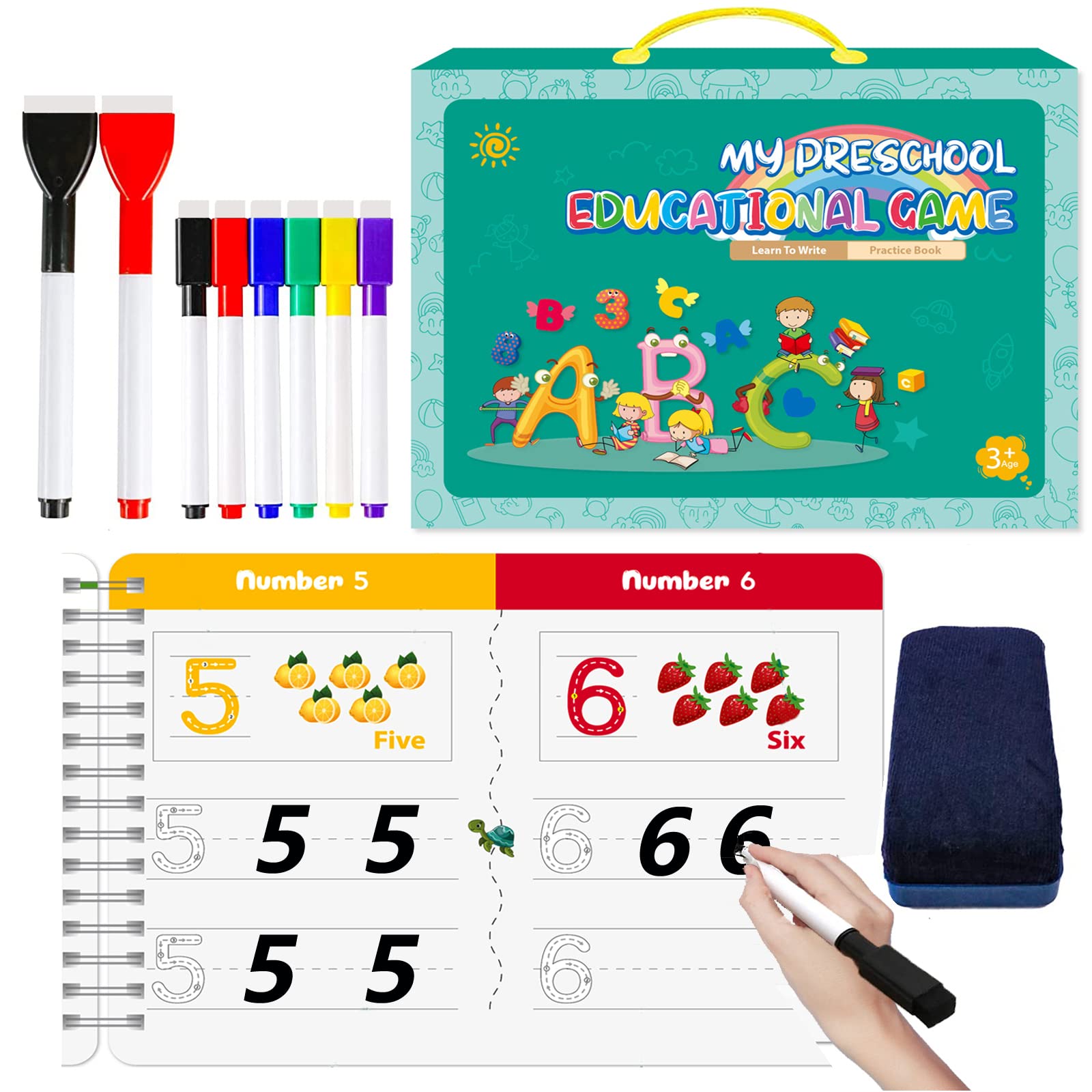 Buy UOMNICUE Handwriting Practice Book for Kids,Toddlers Preschool ...