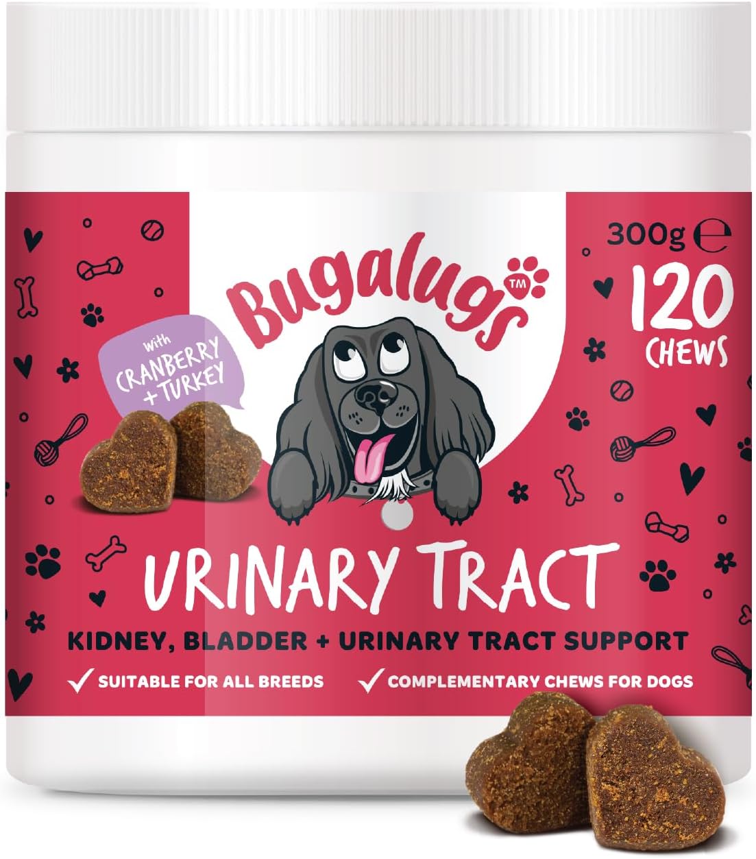 Bugalugs Urinary Tract Dog Chews helps stop dogs urinating in house ...