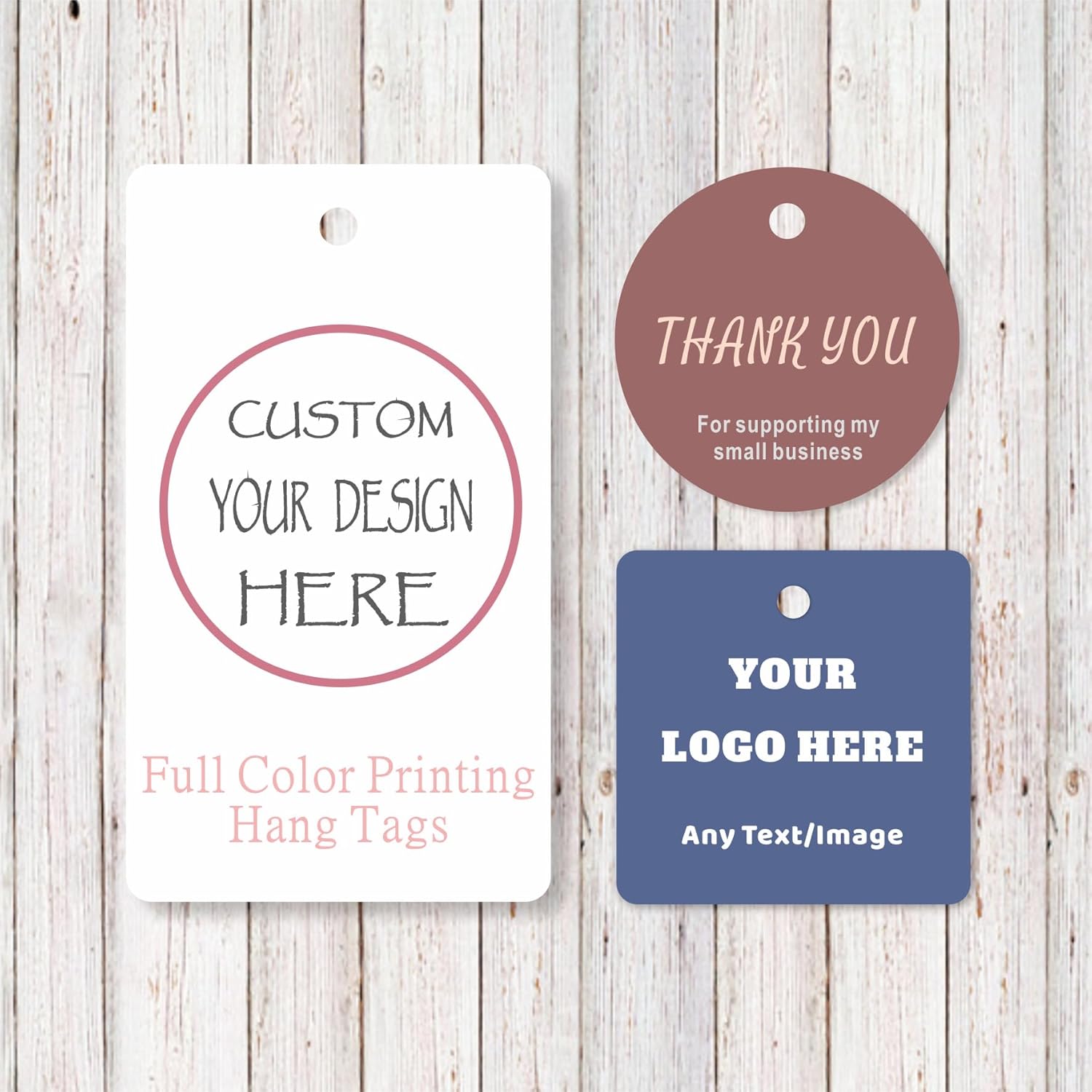 Amazon.com: Customized Tags, Personalized Gift Tag with Logo Text ...
