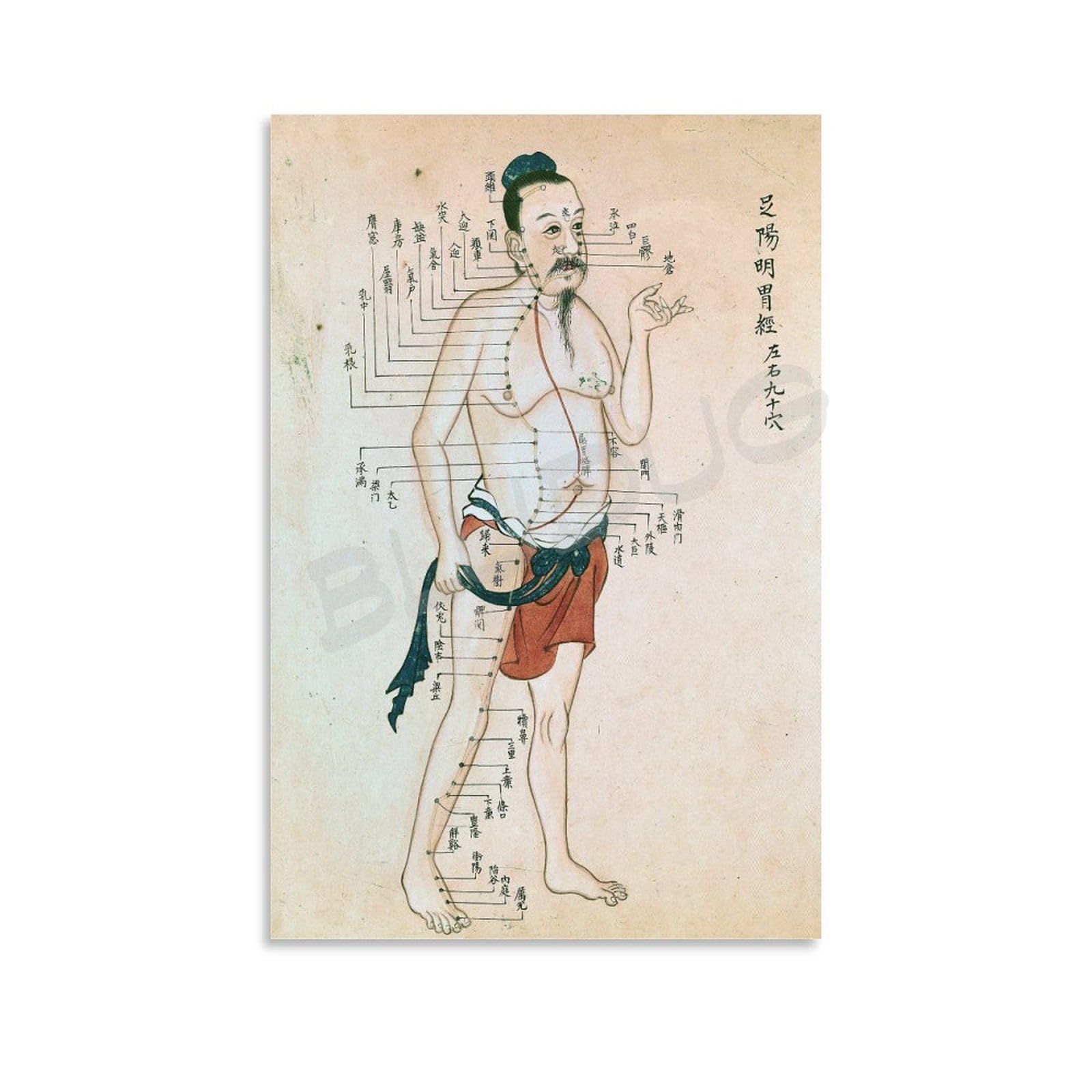 Ancient Acupuncture Chart