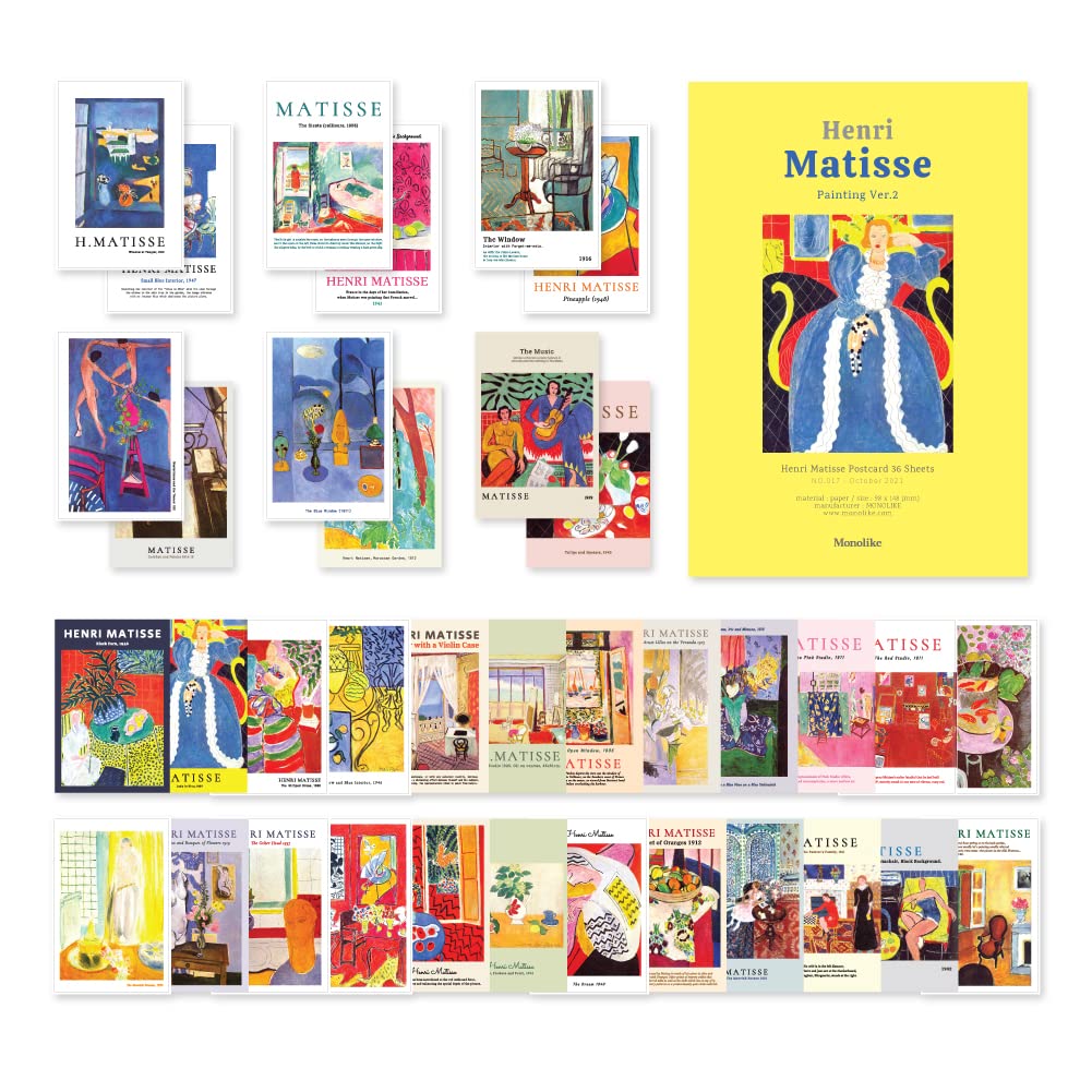 Buy Monolike Henri Matisse Painting ver.2 Single card - mix 36 pack, It ...