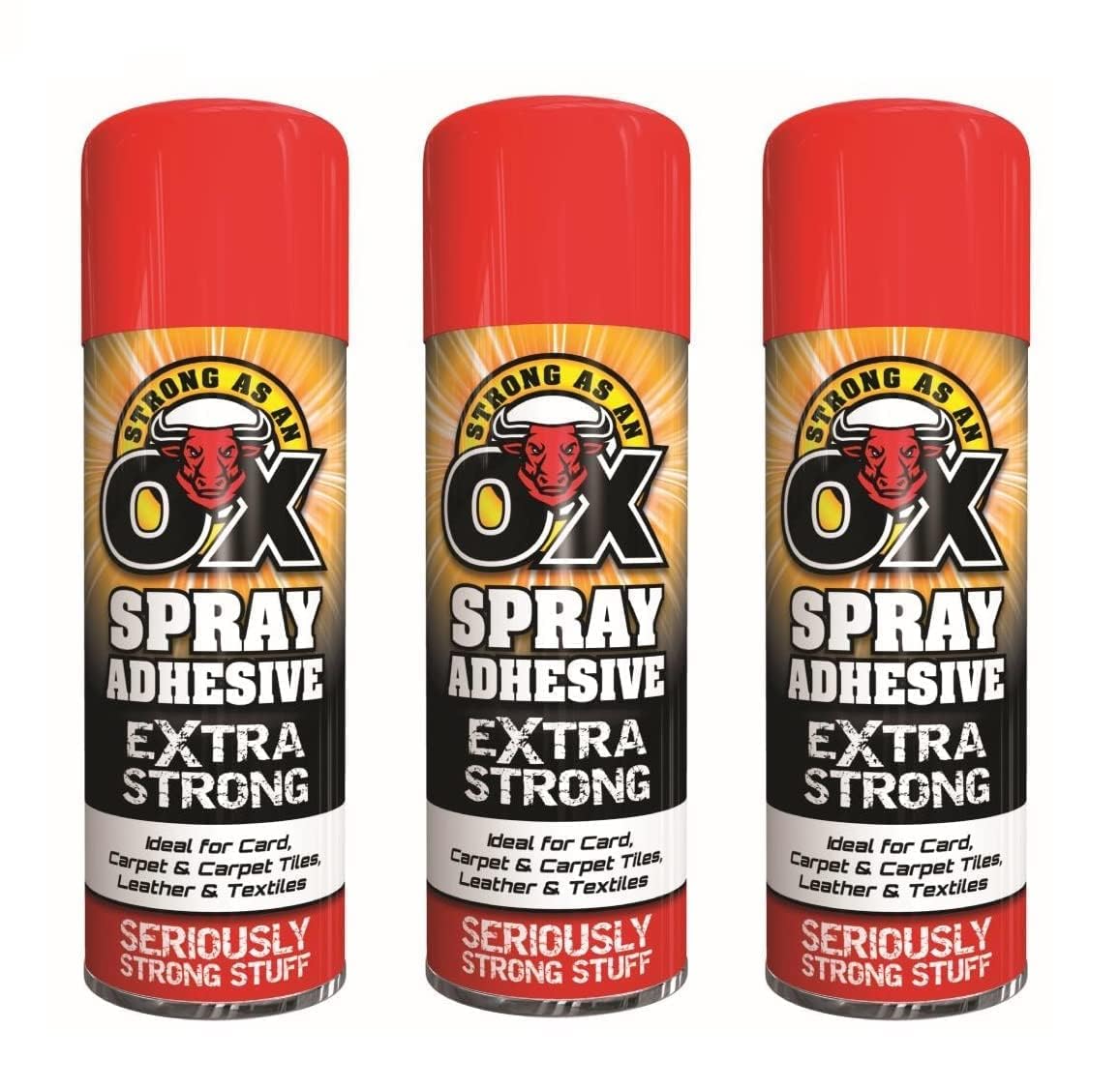 STOREX 3 X 500ml Adhesive Spray, Adhesive Glue Spray Contact adhesive ...