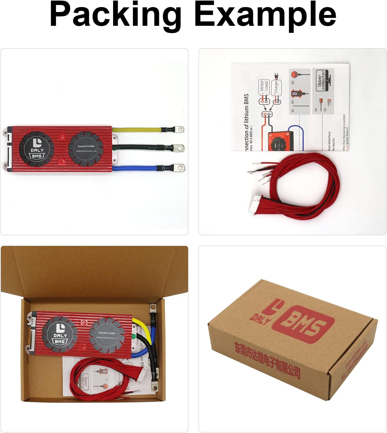 Buy DALY BMS li-ion 7s 24V 100A PCB Protection Board with Separate Port ...