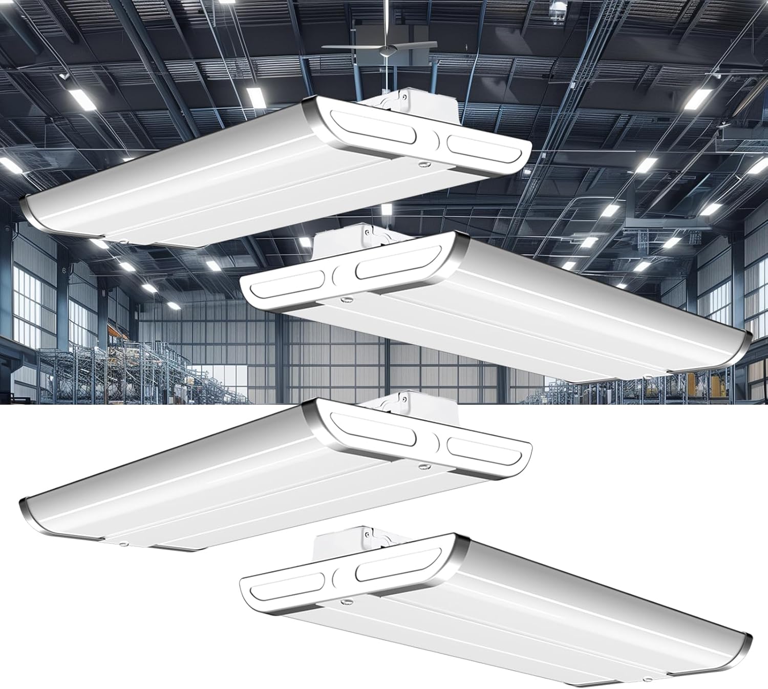 Lightdot 2FT LED High Bay Shop Lights, 100-277V 【Driver Equipped】 200W ...