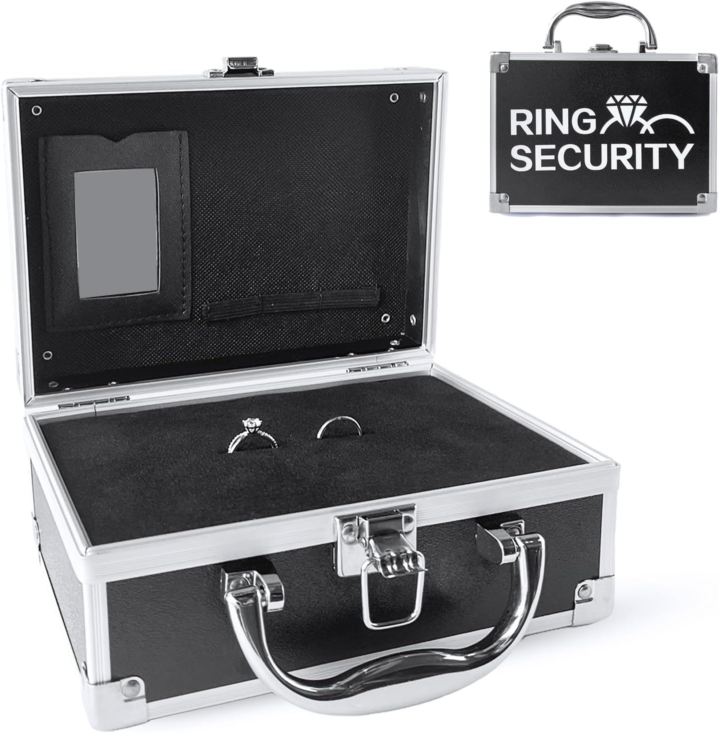 Amazon.com: COSLANLEE Ring Bearer Briefcase - Wedding Security Case ...