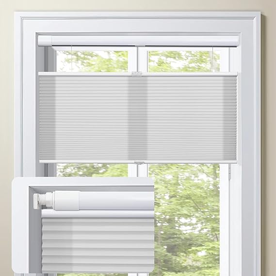 Amazon.com: MiLin Top Down Bottom Up Cordless Cellular Shades No Tools ...