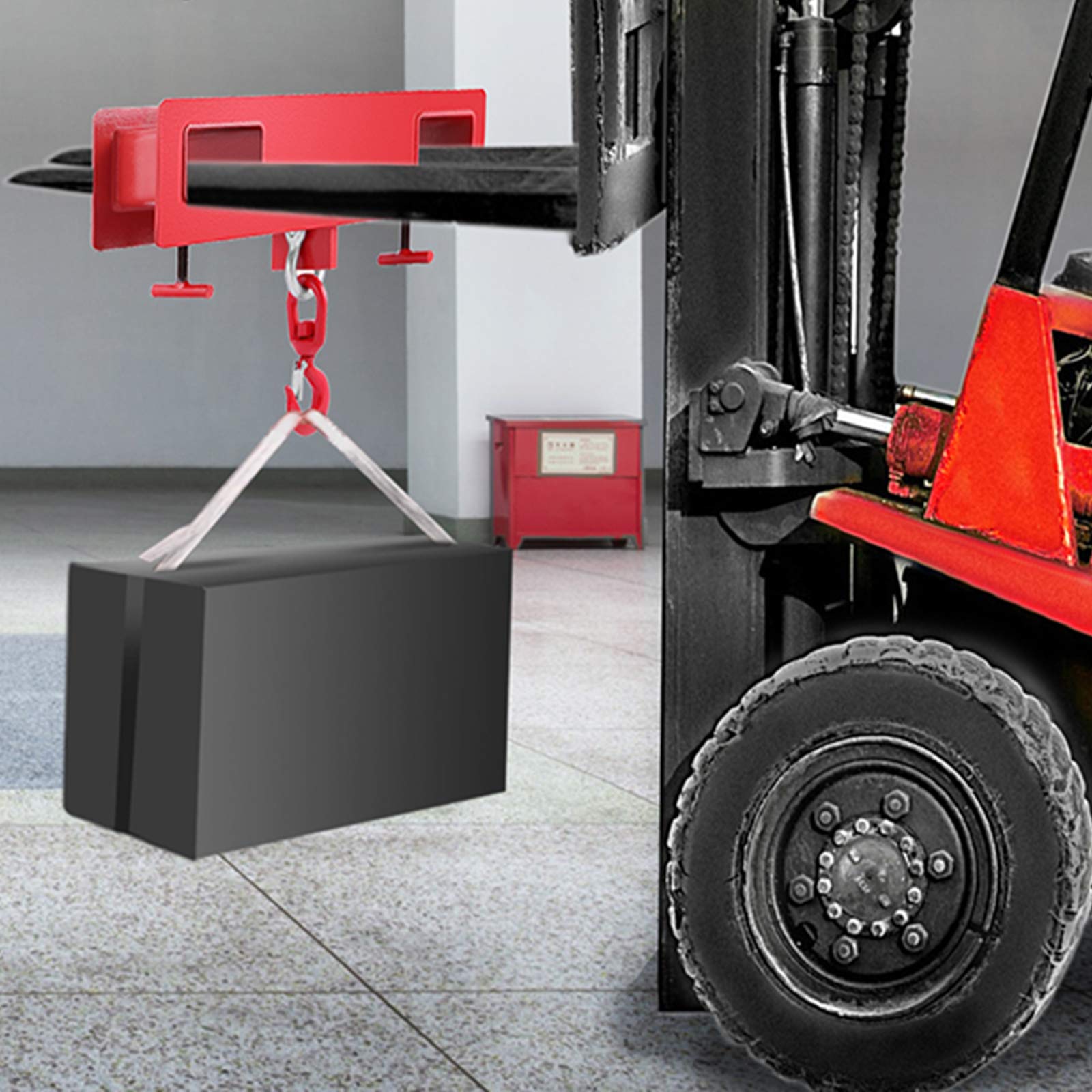 Mophorn Forklift Lifting Hook, 4400lbs Capacity Forklift Lifting Hoist ...