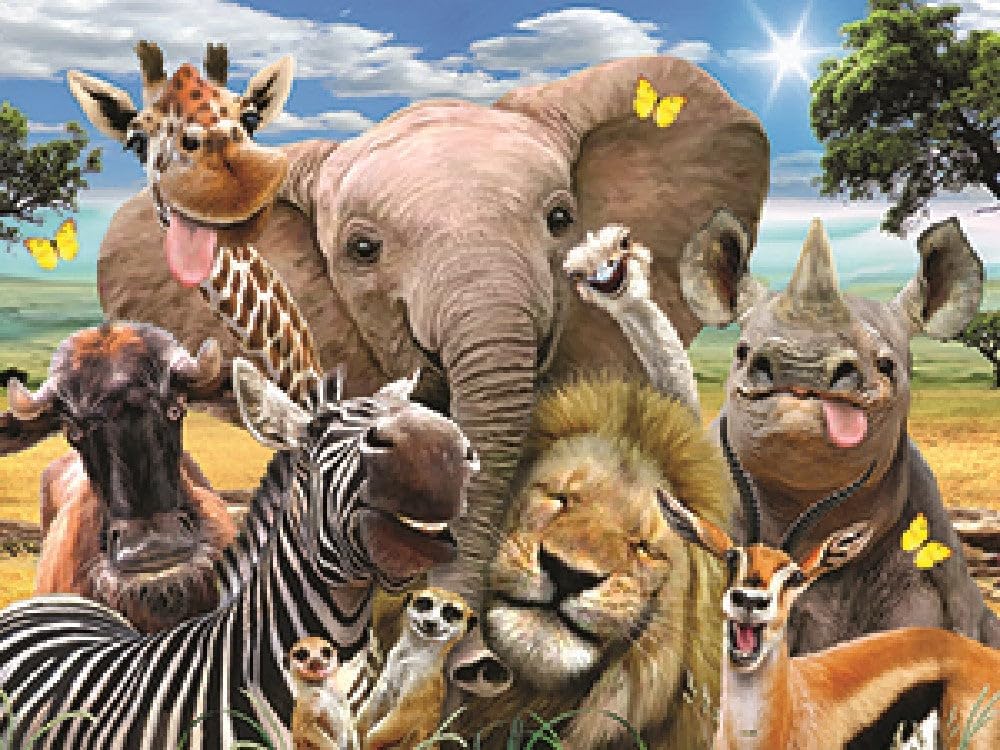 Amazon.com: HR - Africa Selfie 500PC - Prime 3D Puzzle : Toys & Games