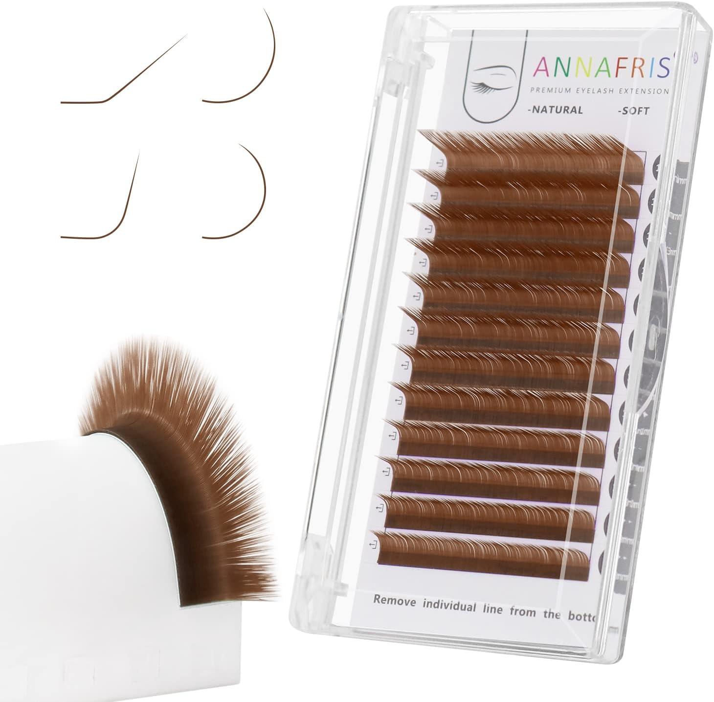 Amazon.com: Light purple YY Eyelash Extension Lashes D Curl 0.07mm, 8 ...