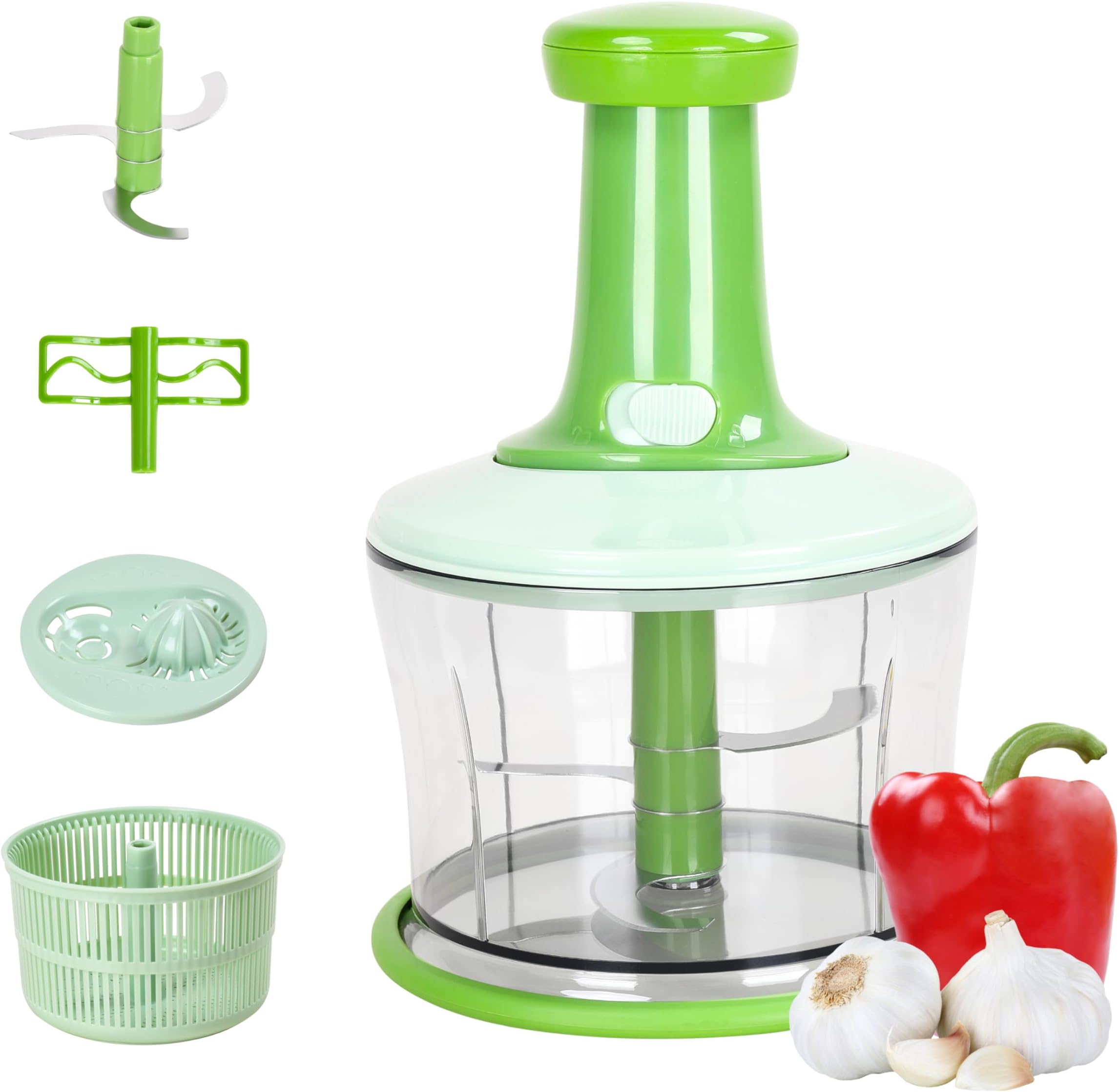 Amazon.com: Manual Food Chopper, Express Hand Held Chopper, Large 8.5 ...
