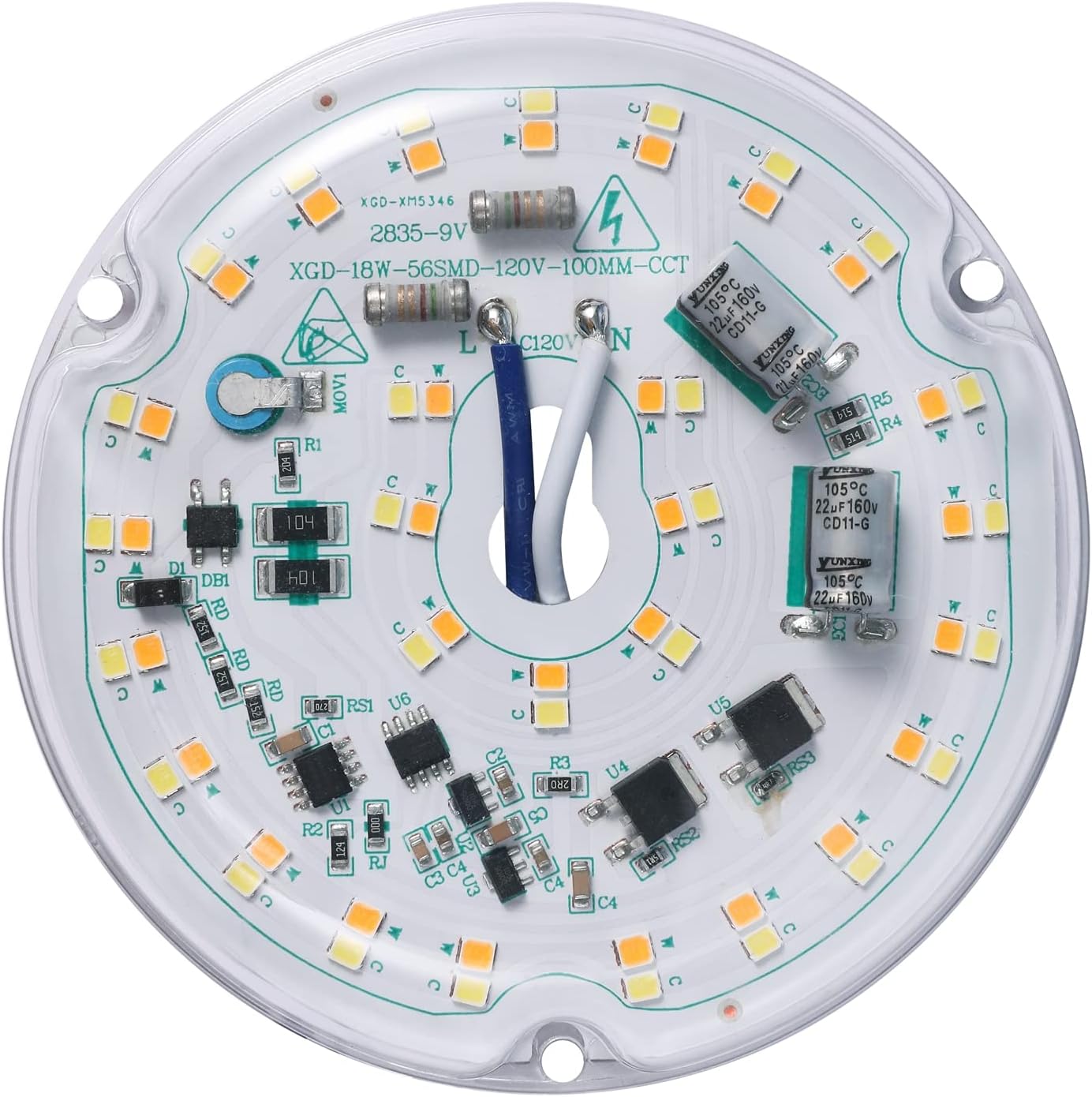 Ledytech 4 inch LED Retrofit Light Kit for Ceiling Fan Light ...