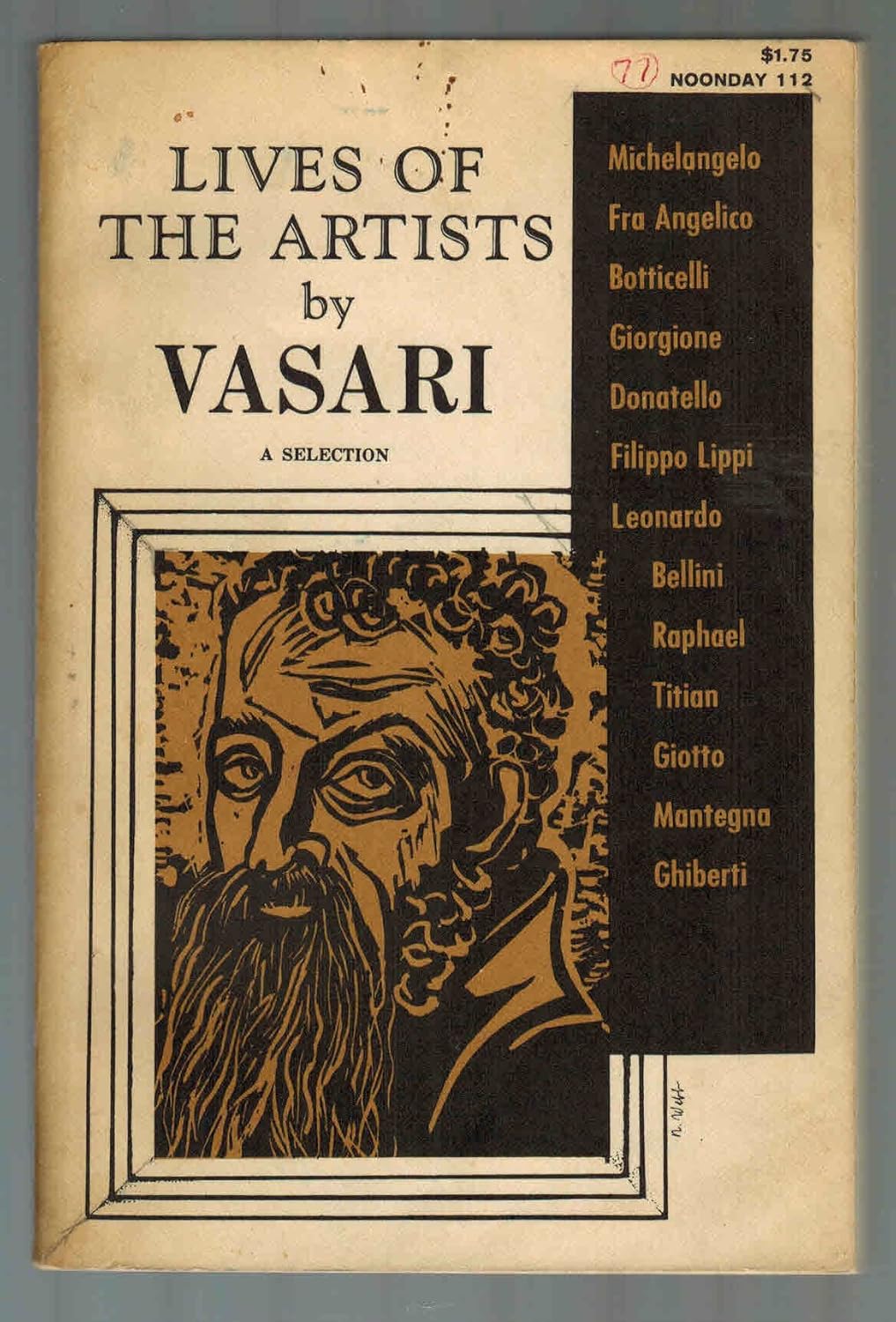 Lives of the Artists: Vasari, Giorgio; Seeley, E. L. (selected And ...