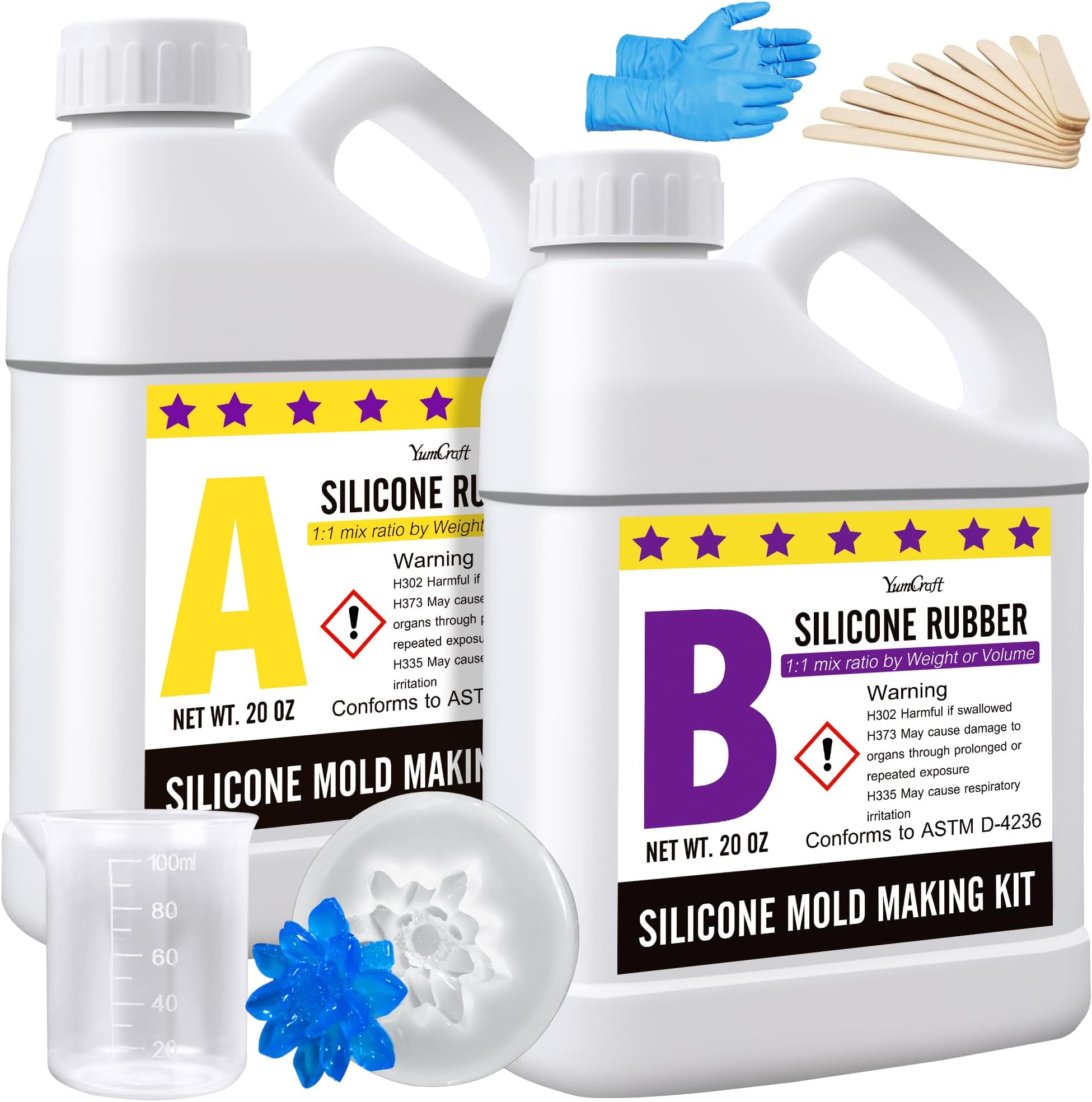 Polycraft GP-3481-F RTV Silicone Mould Making Rubber Kit, Mold Making ...