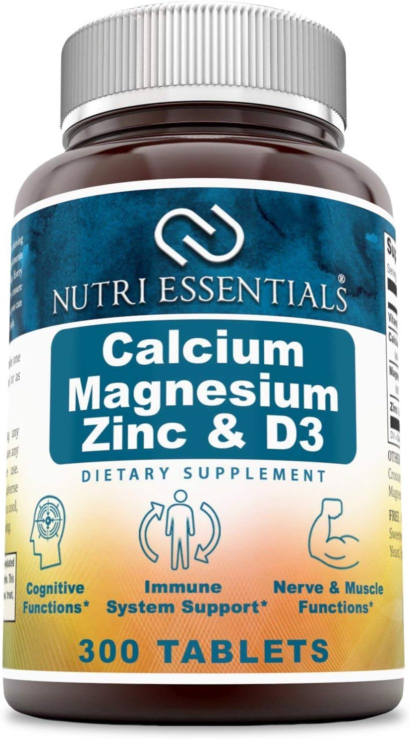Amazon.com: Vitamatic Calcium Magnesium Zinc D3 Boron | 365 Coated ...