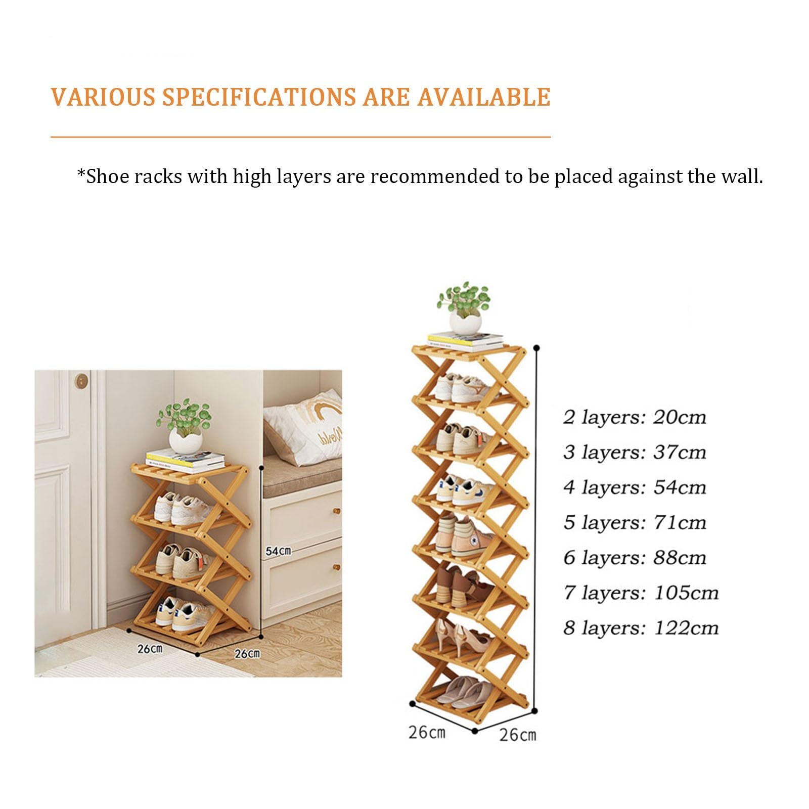 Snapklik.com : Comeon Shoes Rack For Front Door,Space Saving Wooden ...