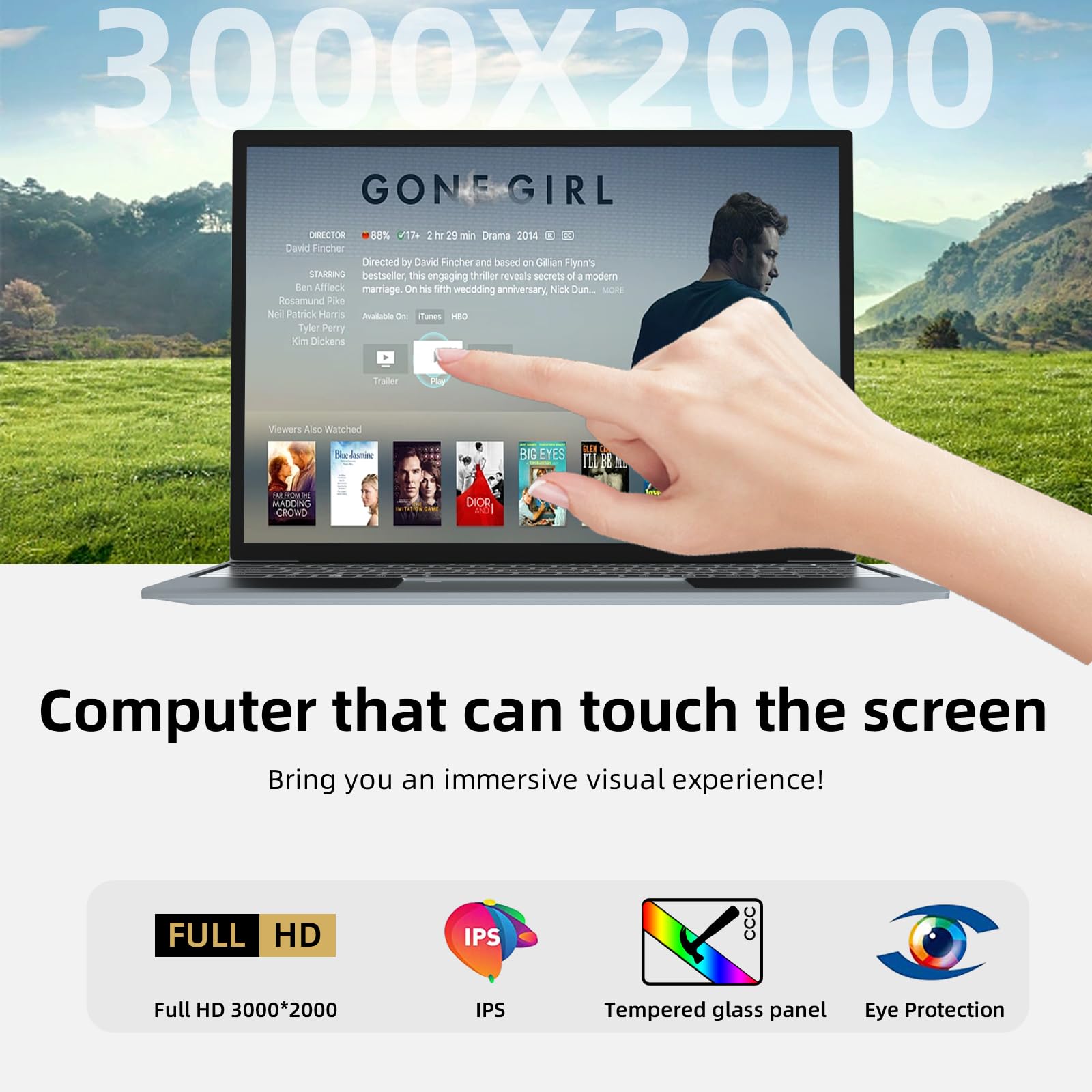 Snapklik.com : Morostron 13.5" Touch Screen Laptop, Win11 Laptop Computer