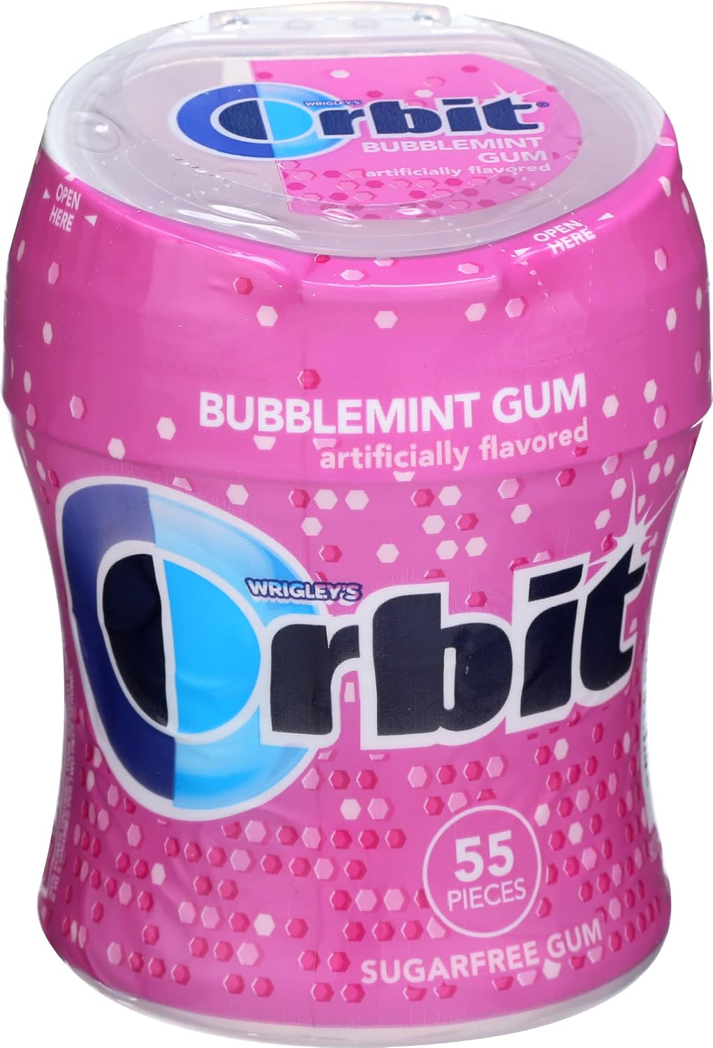Amazon.com : Orbit White Big E Bubblemint 60 Piece Bottles 55 Pc ...