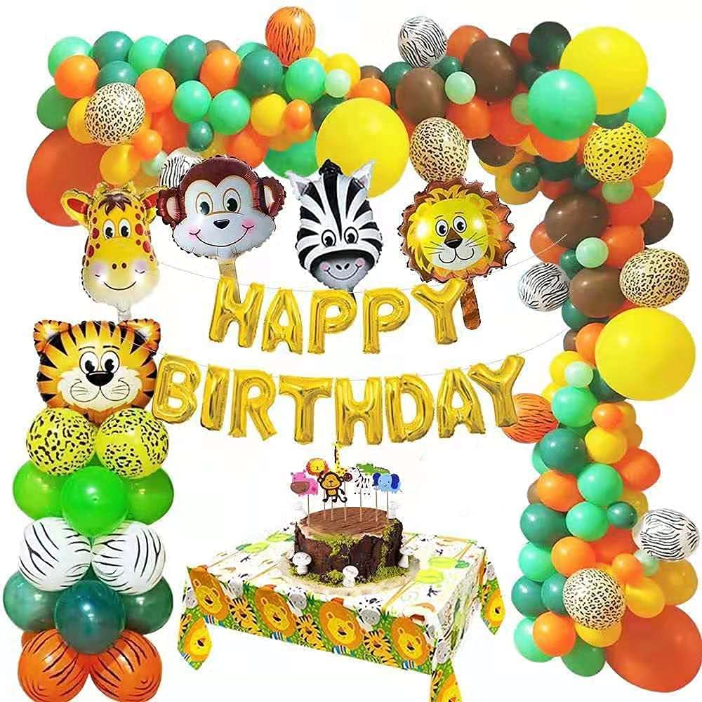 Buy Jungle Animal Birthday Decorations Boys,Jungle Safari Theme Party ...