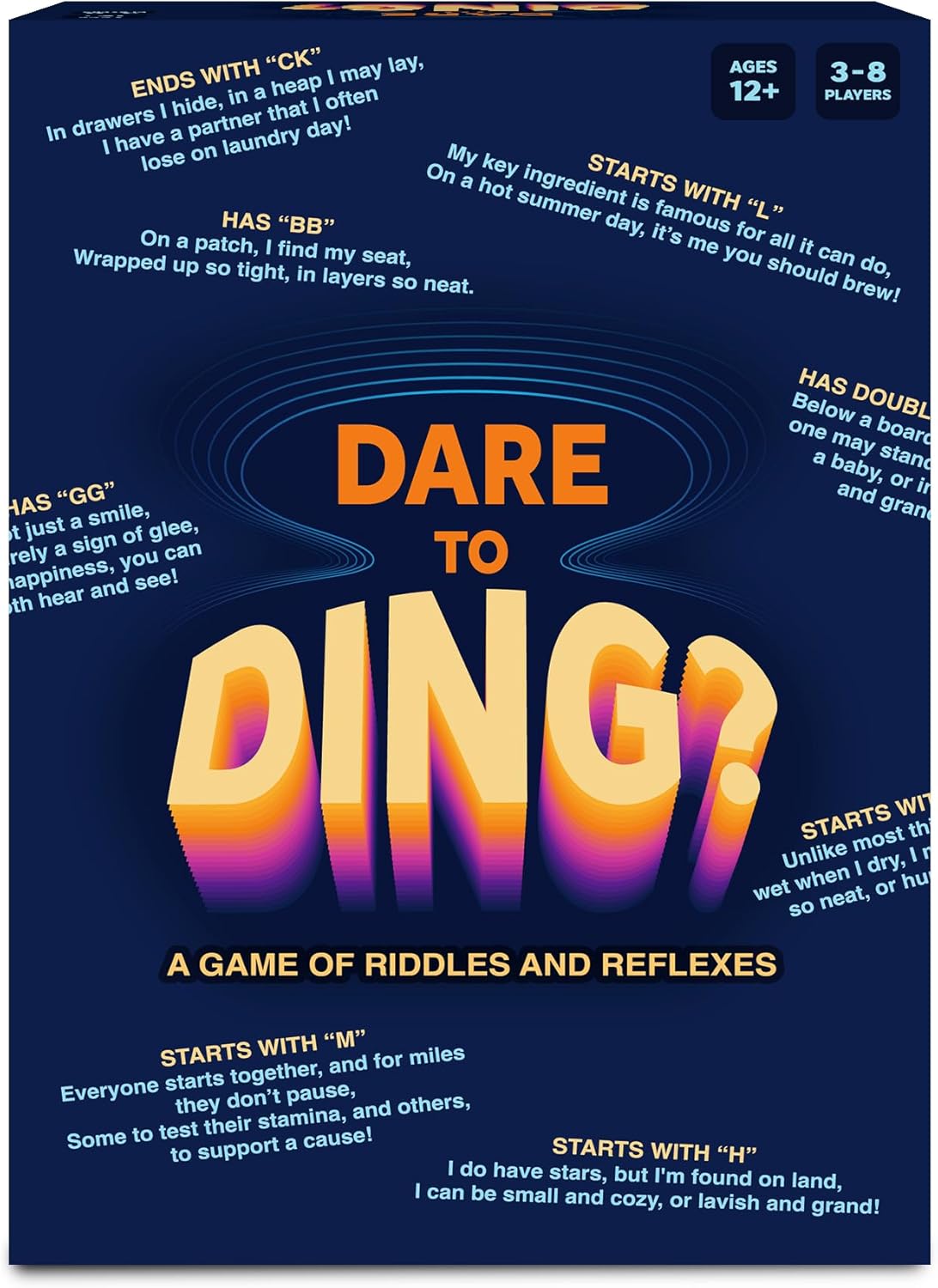 Amazon.com: Dare to Ding - Game of Riddles & Reflexes, Fast-paced Card ...