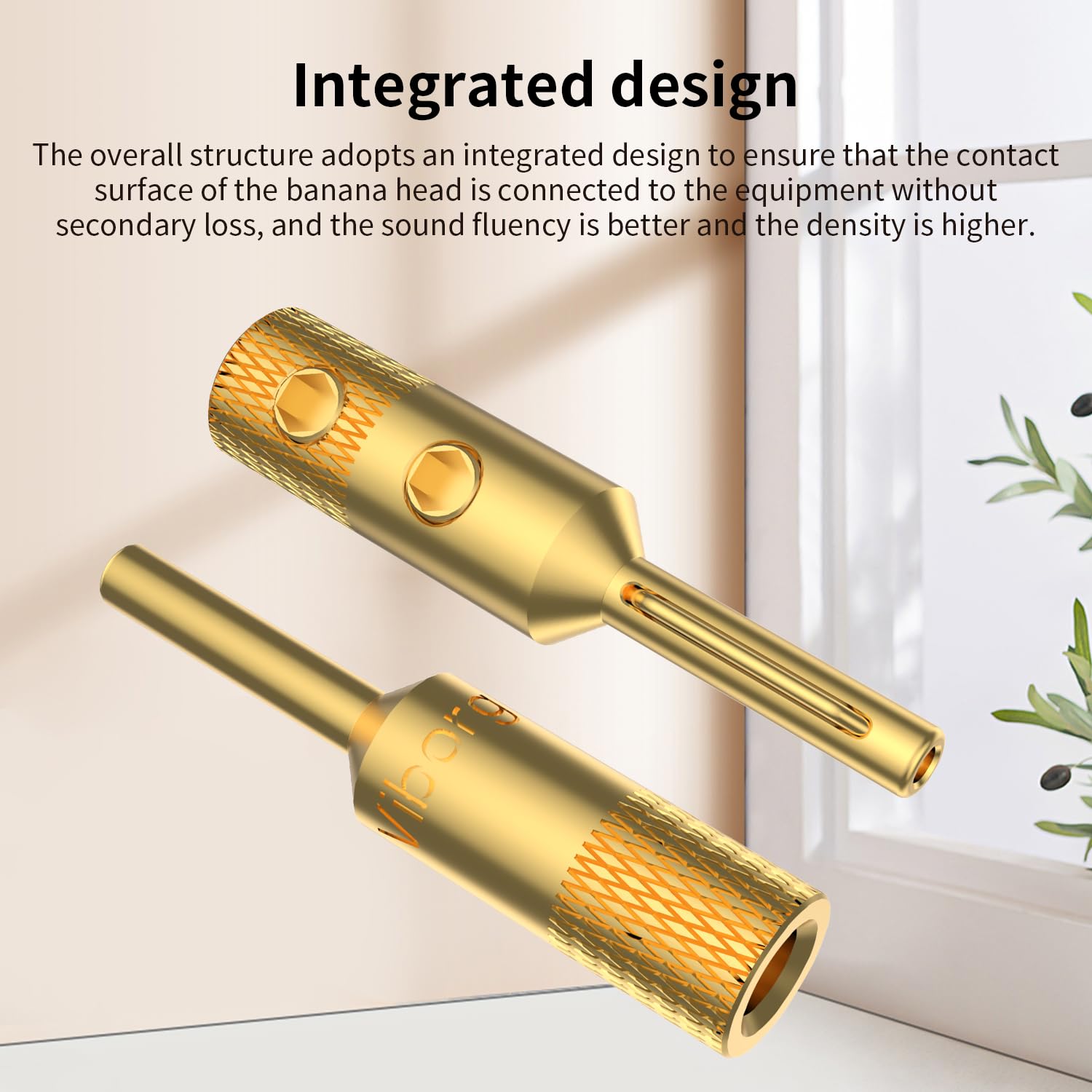 Banana Plugs Viborg Rhodium Plated - Hi-End Speaker Cable Connectors ...