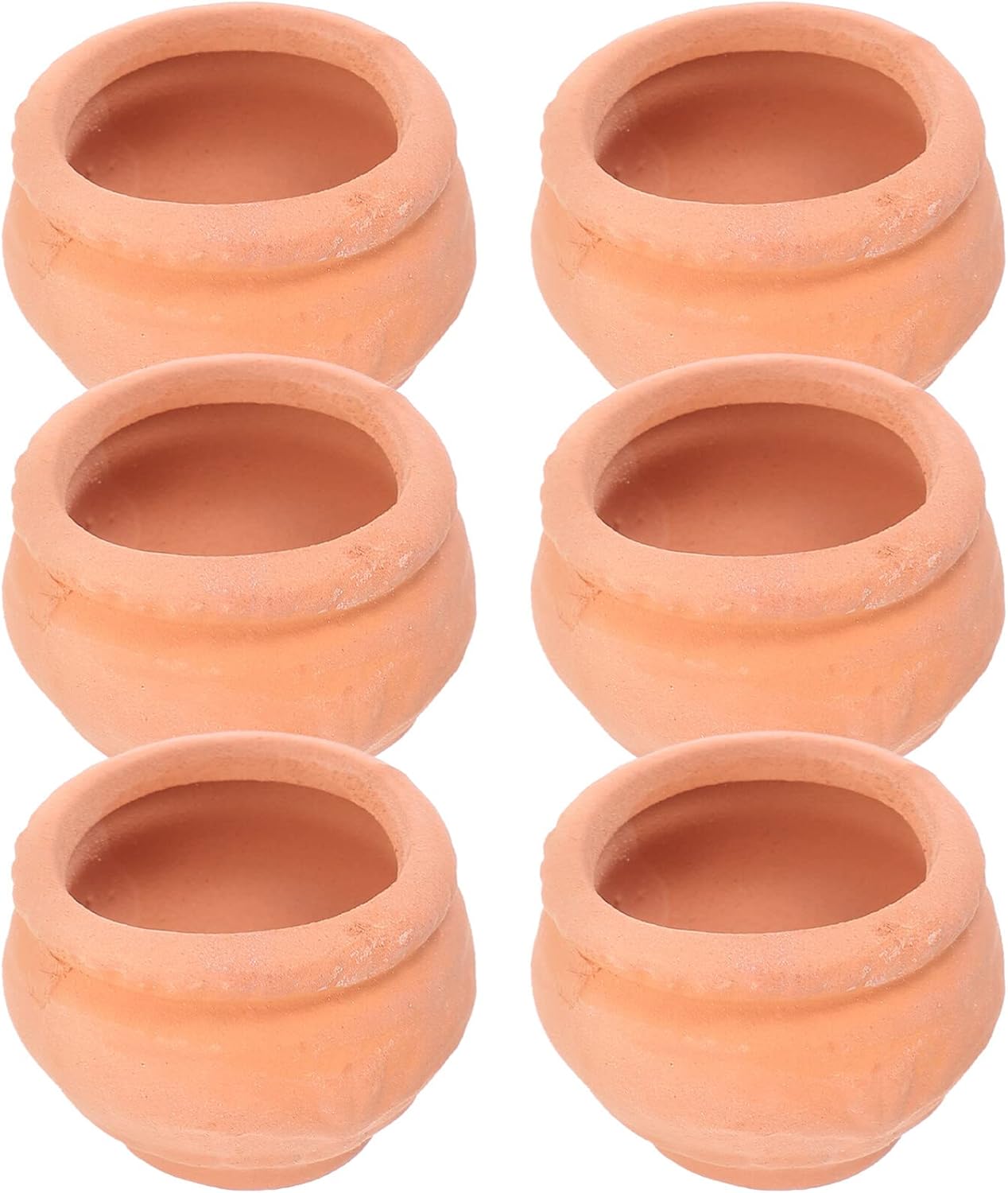 BESPORTBLE Mini Terracotta Pot Small Mini Clay Pots 6Pcs Ceramic ...