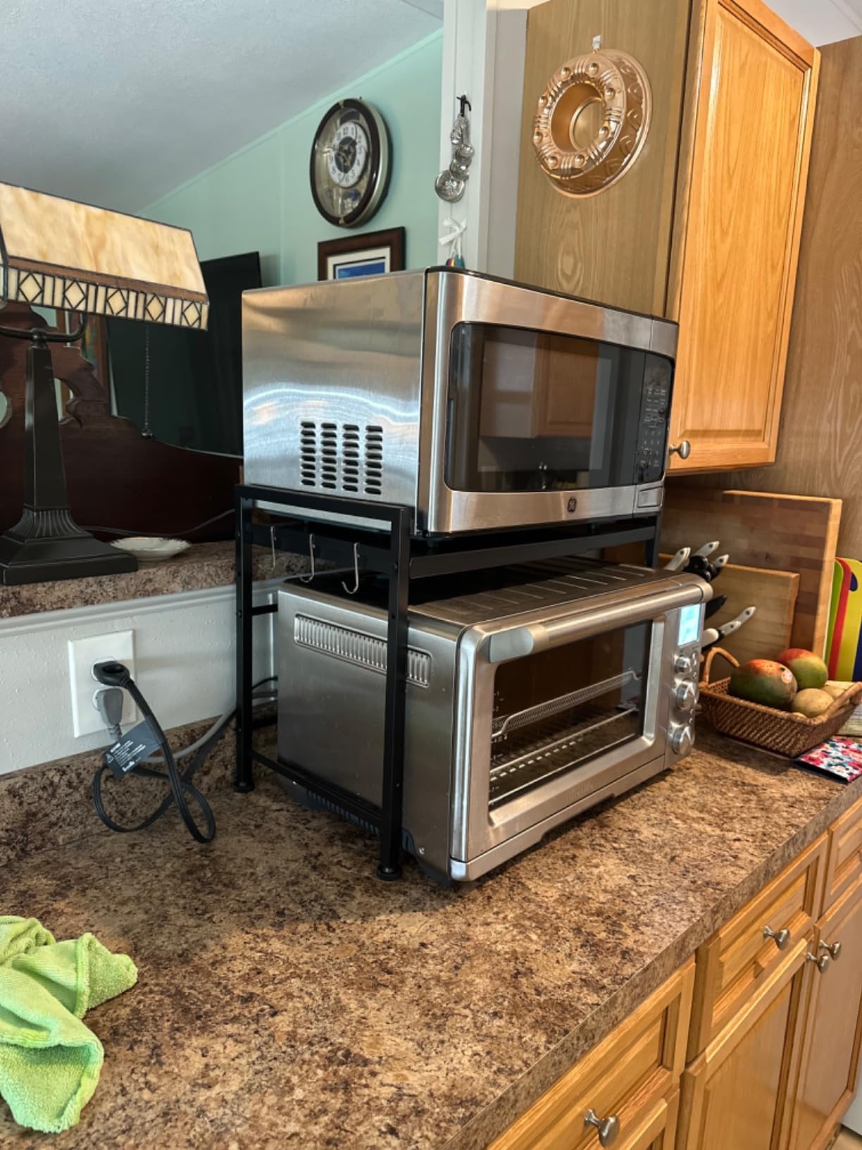 $8/mo - Finance Microwave Oven Rack, Expandable Microwave Stand ...