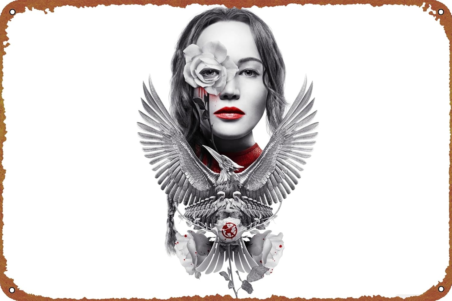 Amazon.com : The Hunger Games Katniss Everdeen Movie Poster Vintage ...