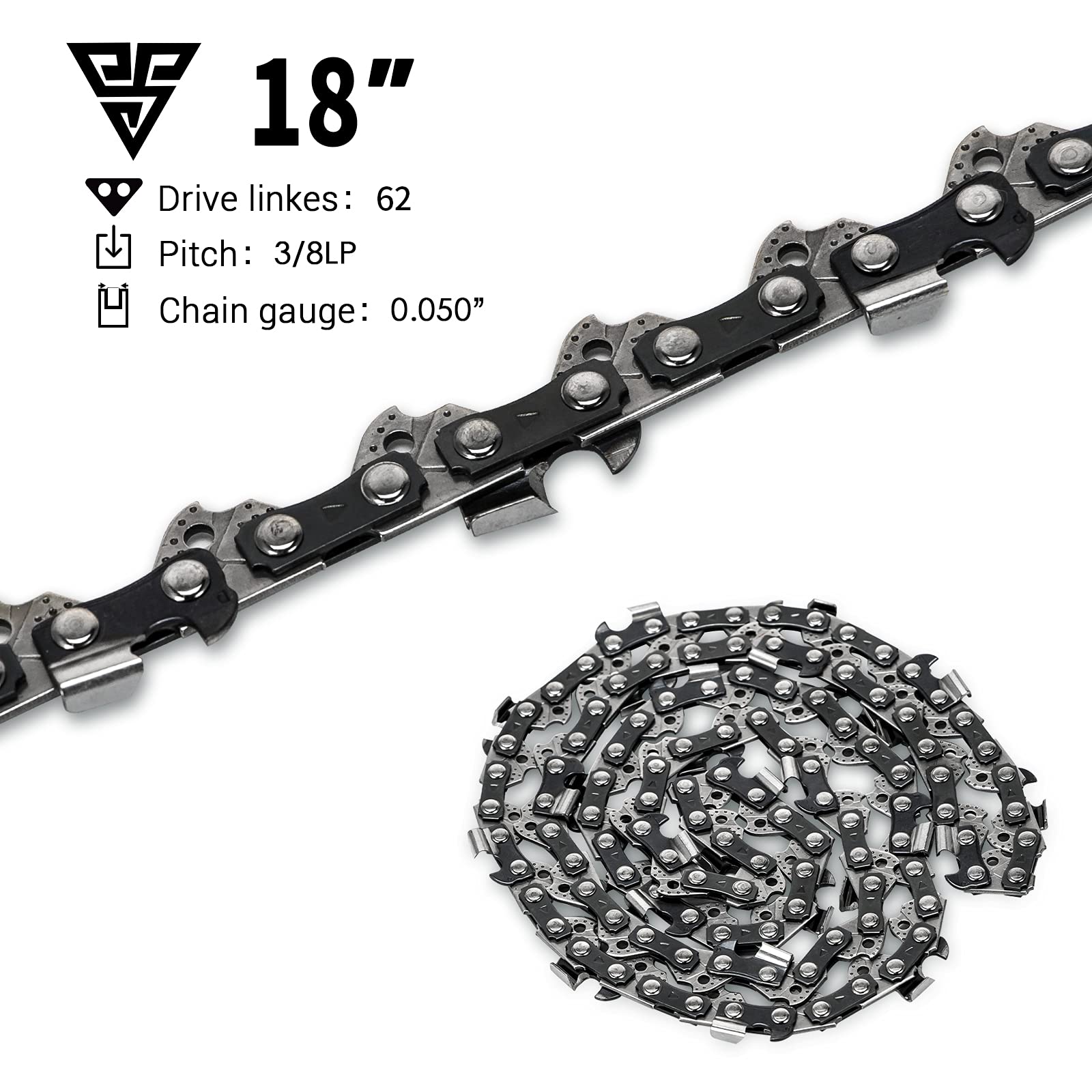 Snapklik.com : Loggers Art Gens Chainsaw Chain For 18-Inch Bar SG-S62 ...