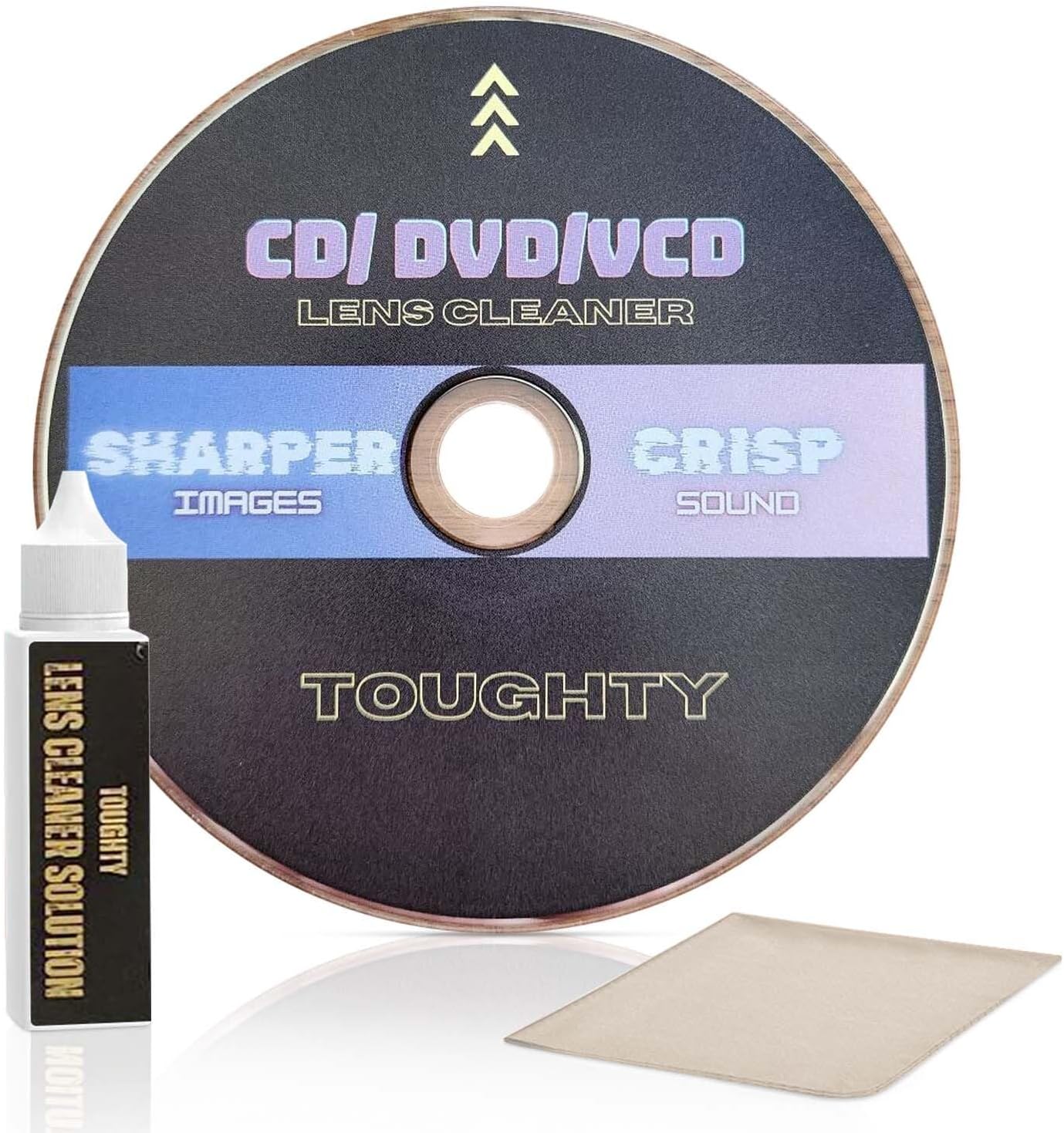 Amazon.com: Toughty CD Cleaner Disc for CD Player – VCD & DVD Cleaner ...