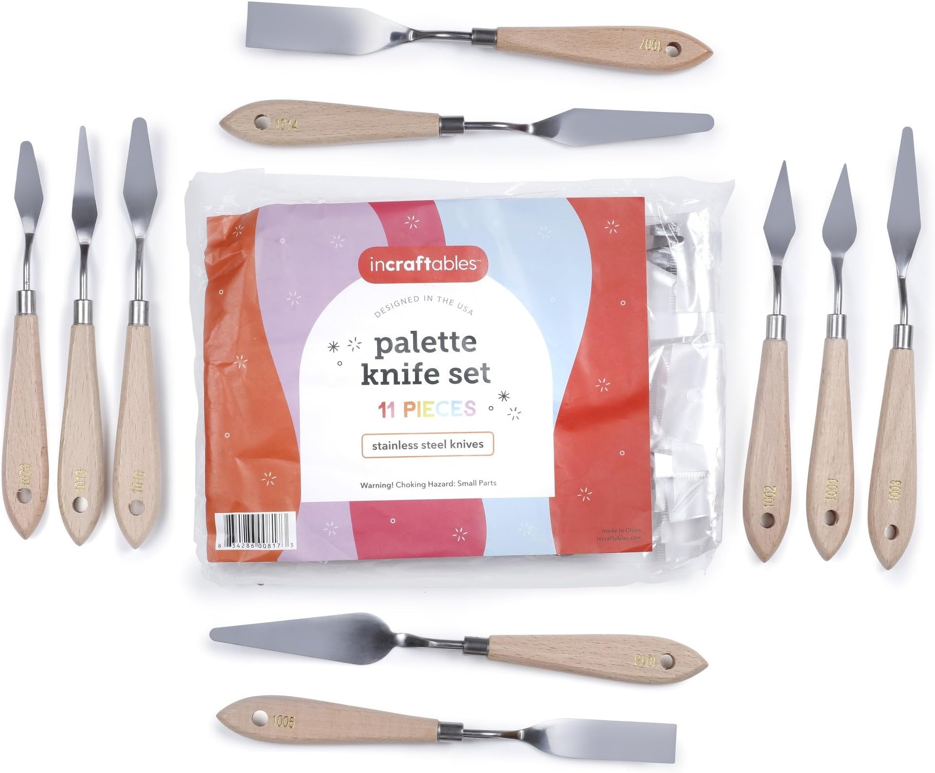Amazon.com: 16 Pieces Painting Knife Set Stainless Steel Palette Knife ...