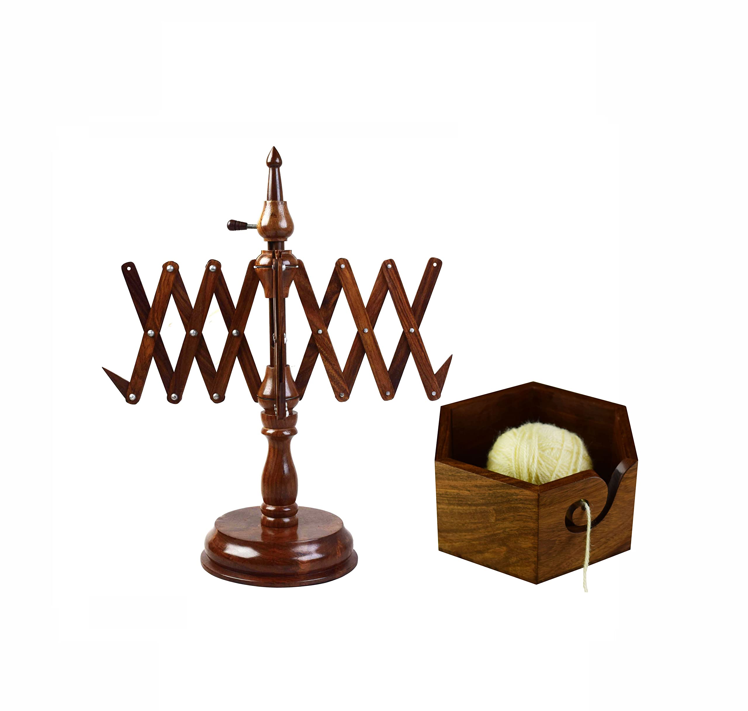 Amazon.com: Table top Yarn Swift Set of 7 pcs - Ball Winder for ...