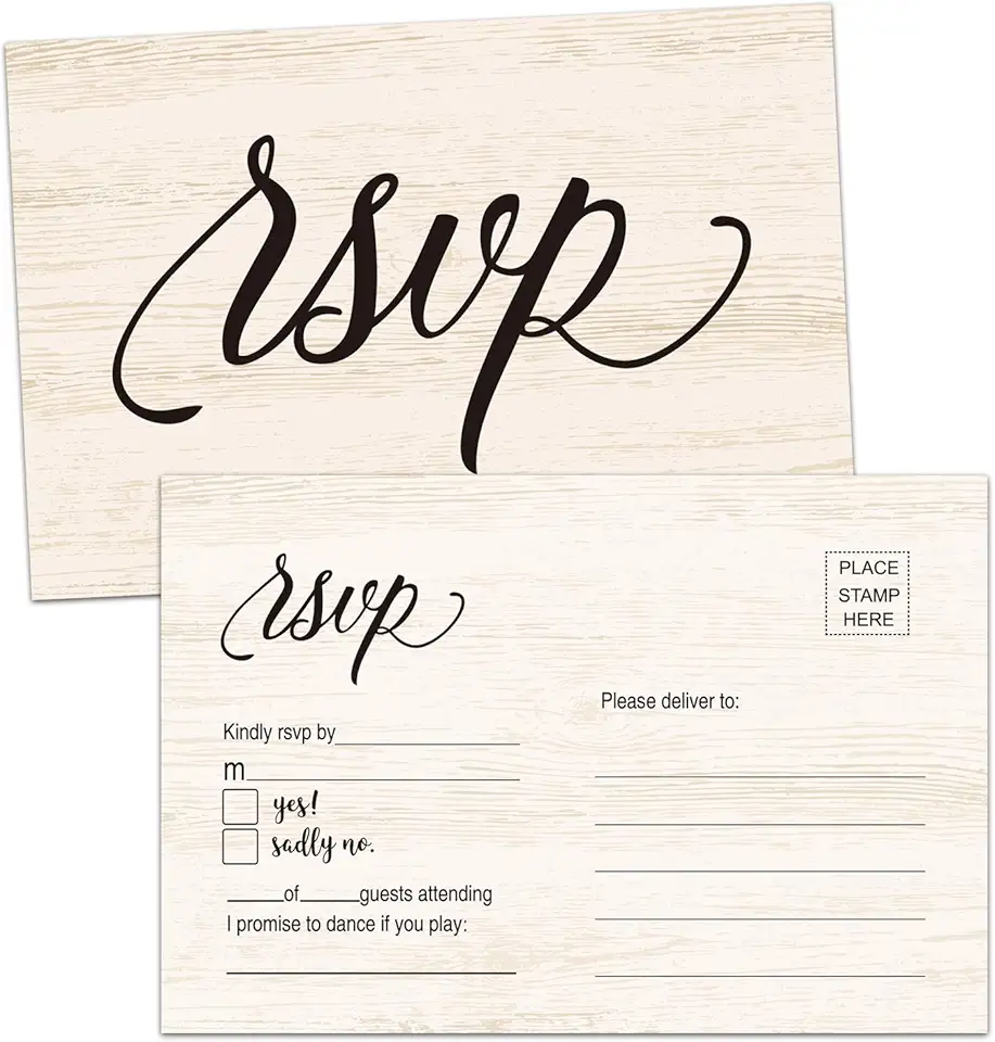 Rsvp Card Dimensions For Wedding Invites: Standard Sizes | ShunBridal
