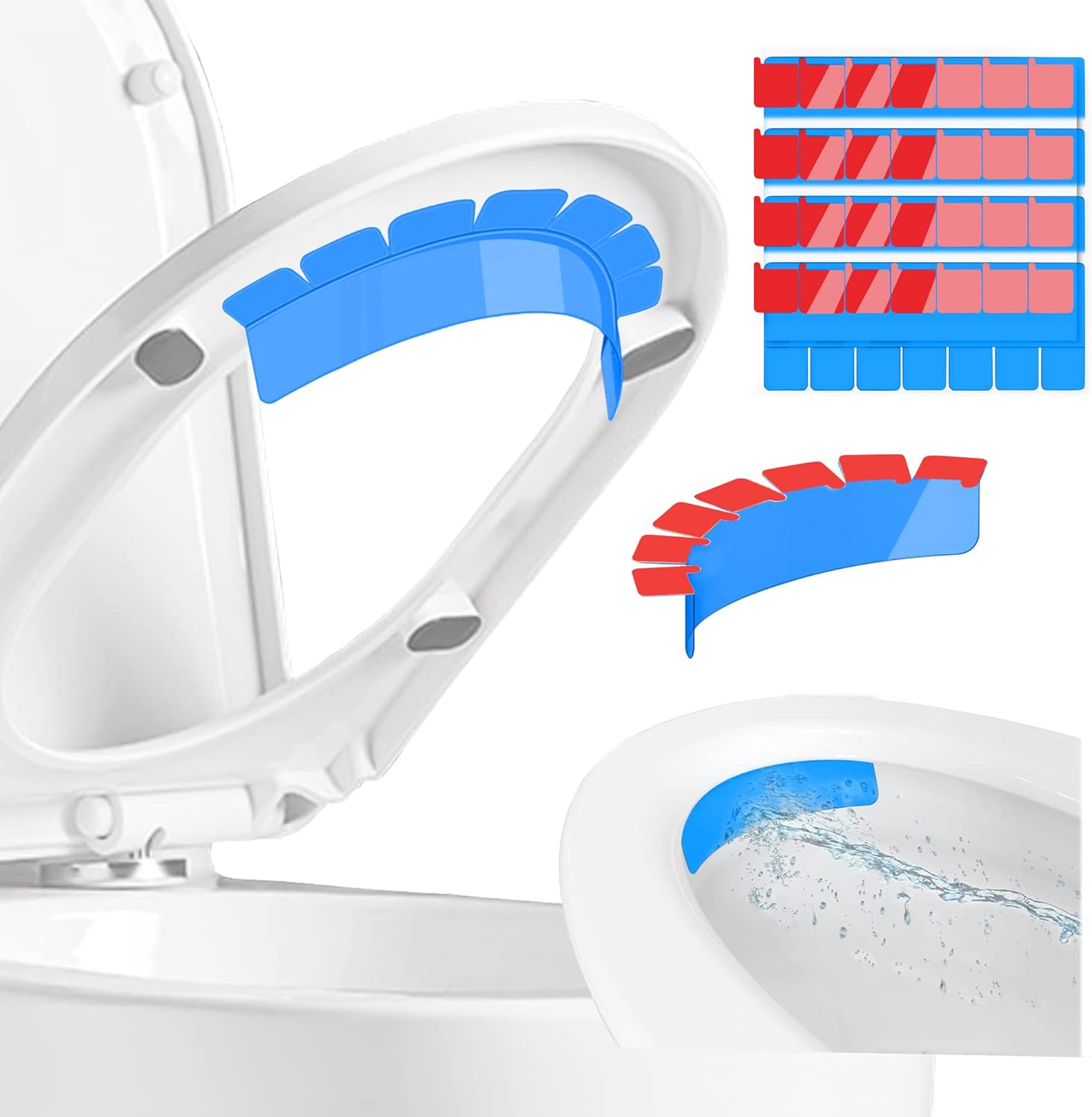 Pee Guard 4PCS, Pee Splash Guard for Toilet Seat, Prevent Peeing Splash ...