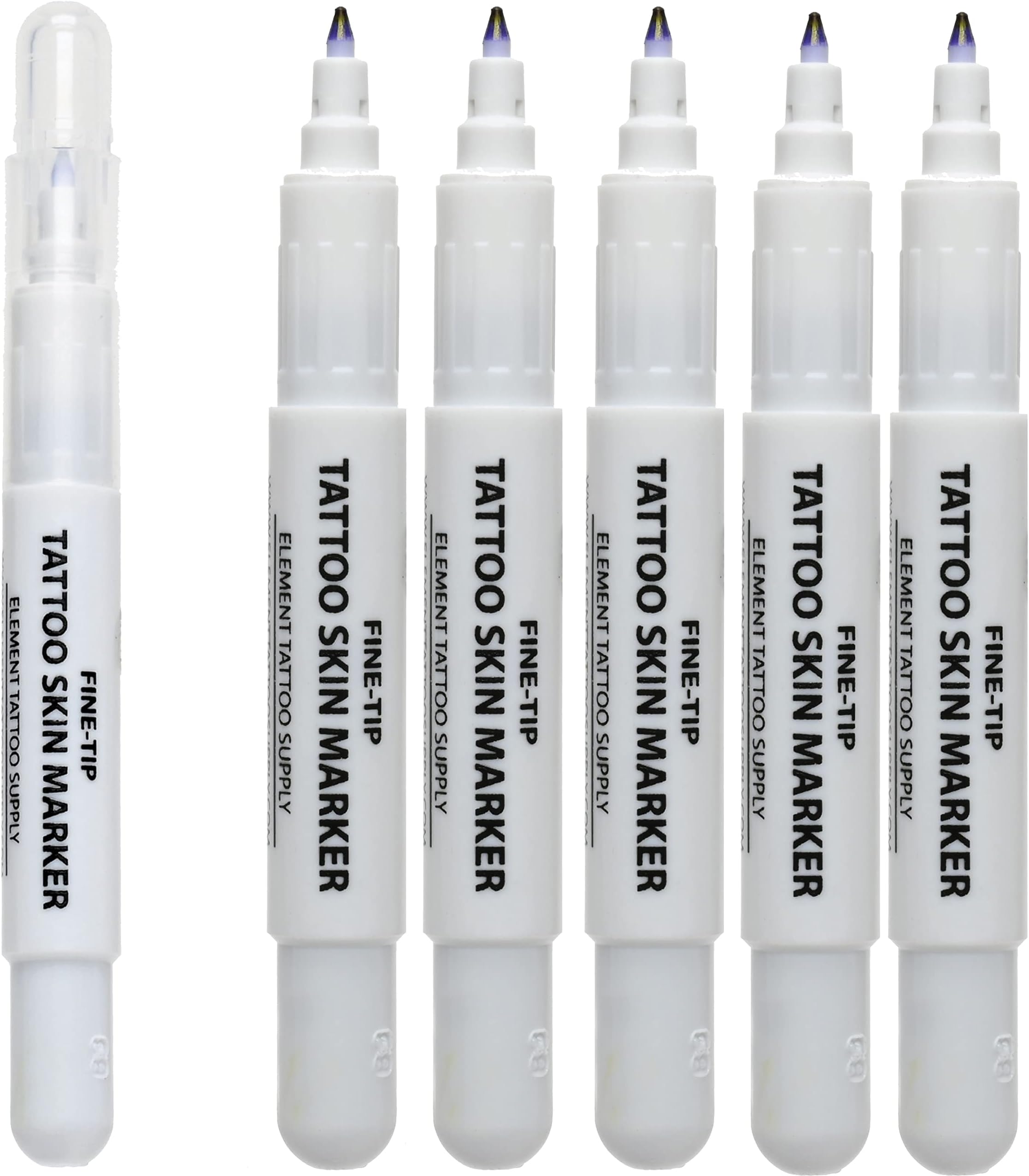 Amazon.com: Fine Tip Purple Skin Body Markers for Tattoo Stencil Long ...