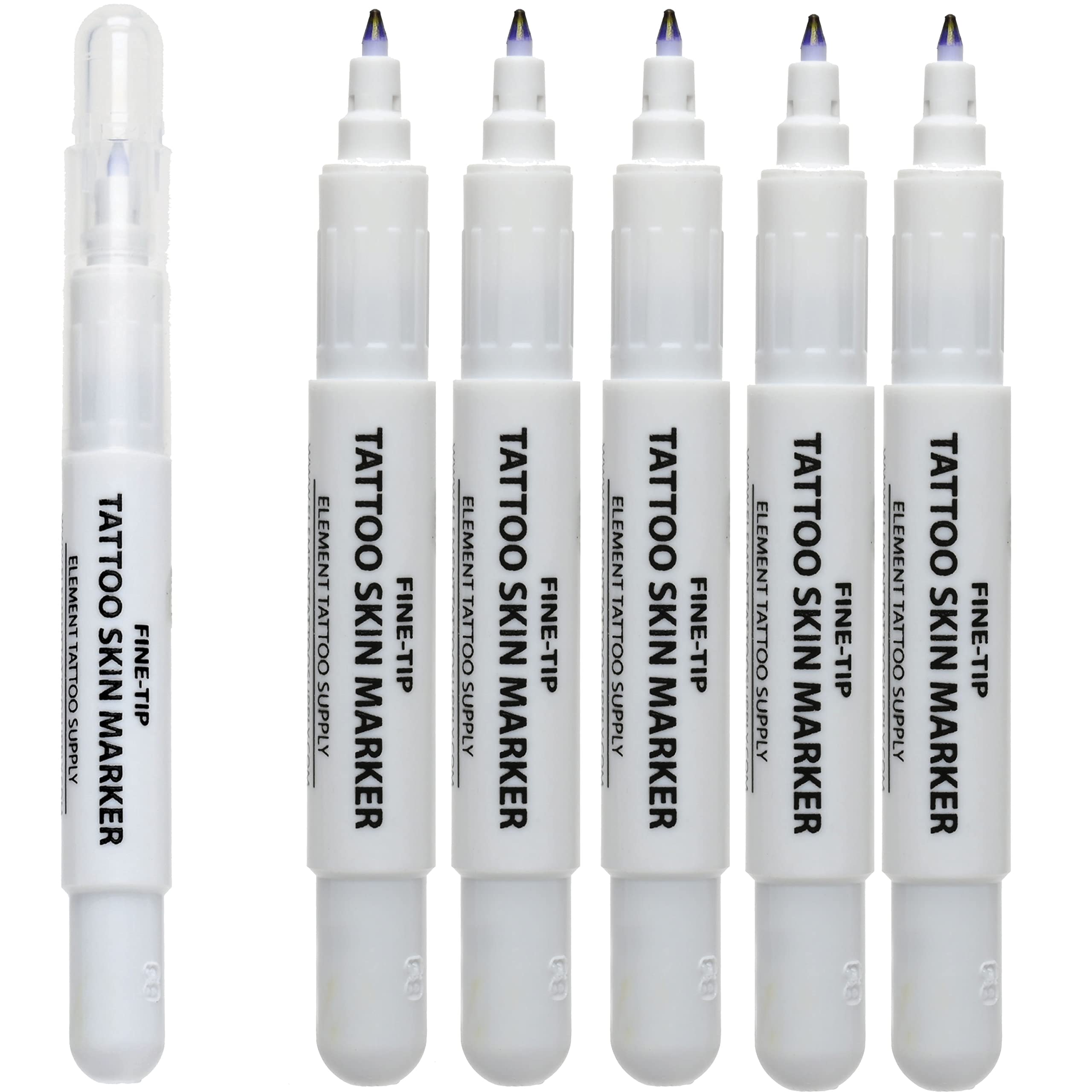 Amazon.com: ELEMENT TATTOO SUPPLY - Thin Tip Tattoo Skin Markers, Pen ...