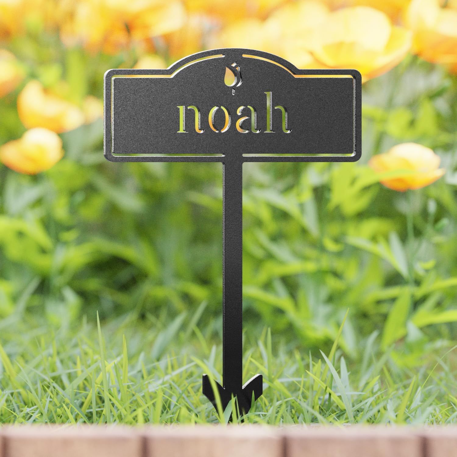 Amazon.com: Herb Garden Markers Plant Labels - Customized Metal Garden ...