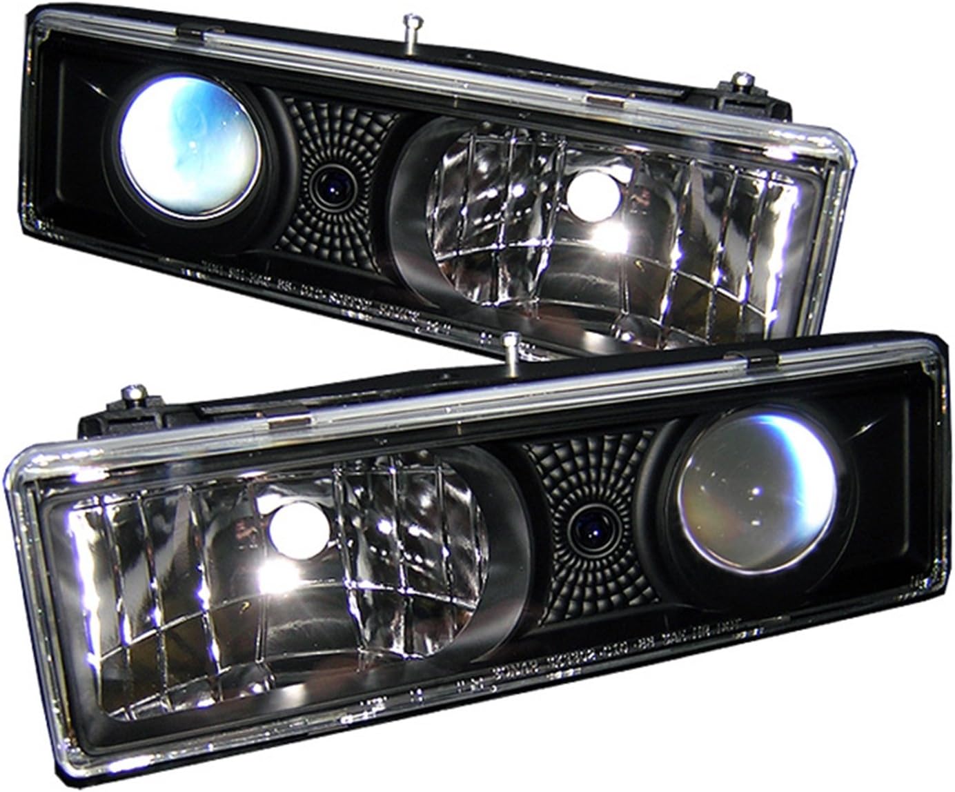 Amazon.com: Spyder Auto 5009289 Projector Style Headlights Black/Clear ...