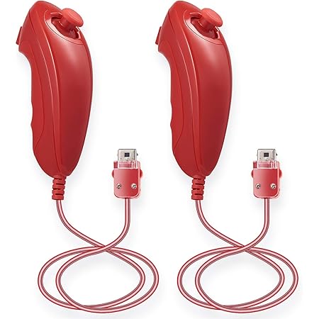 Amazon.com: 2Packs Nunchuck Controller Remote Replacement for Nintendo ...
