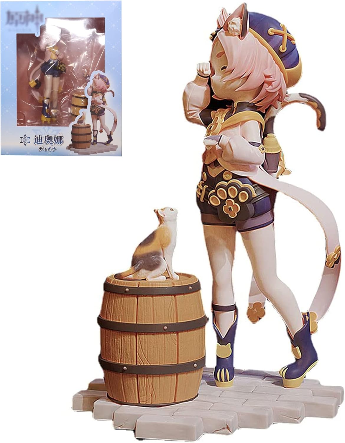 TANSHOW Genshin Impact Figure Diona Action Game Figurine Merch Creative Gift Toy Figure 6.7 Inch ...