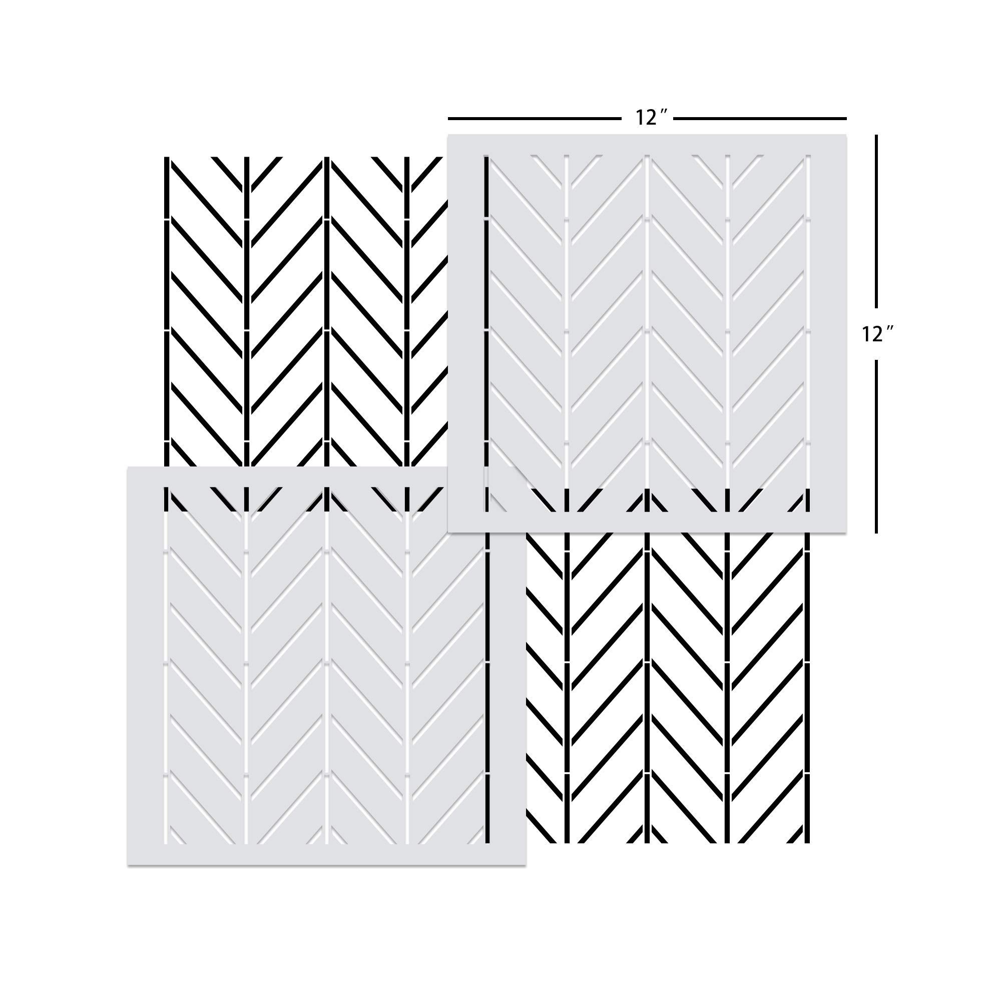 GSS Designs Herringbone Wall Stencil Modern Geometric Wall Stencils gss-designs-herringbone-wall-stencil-modern-geometric-wall-stencils