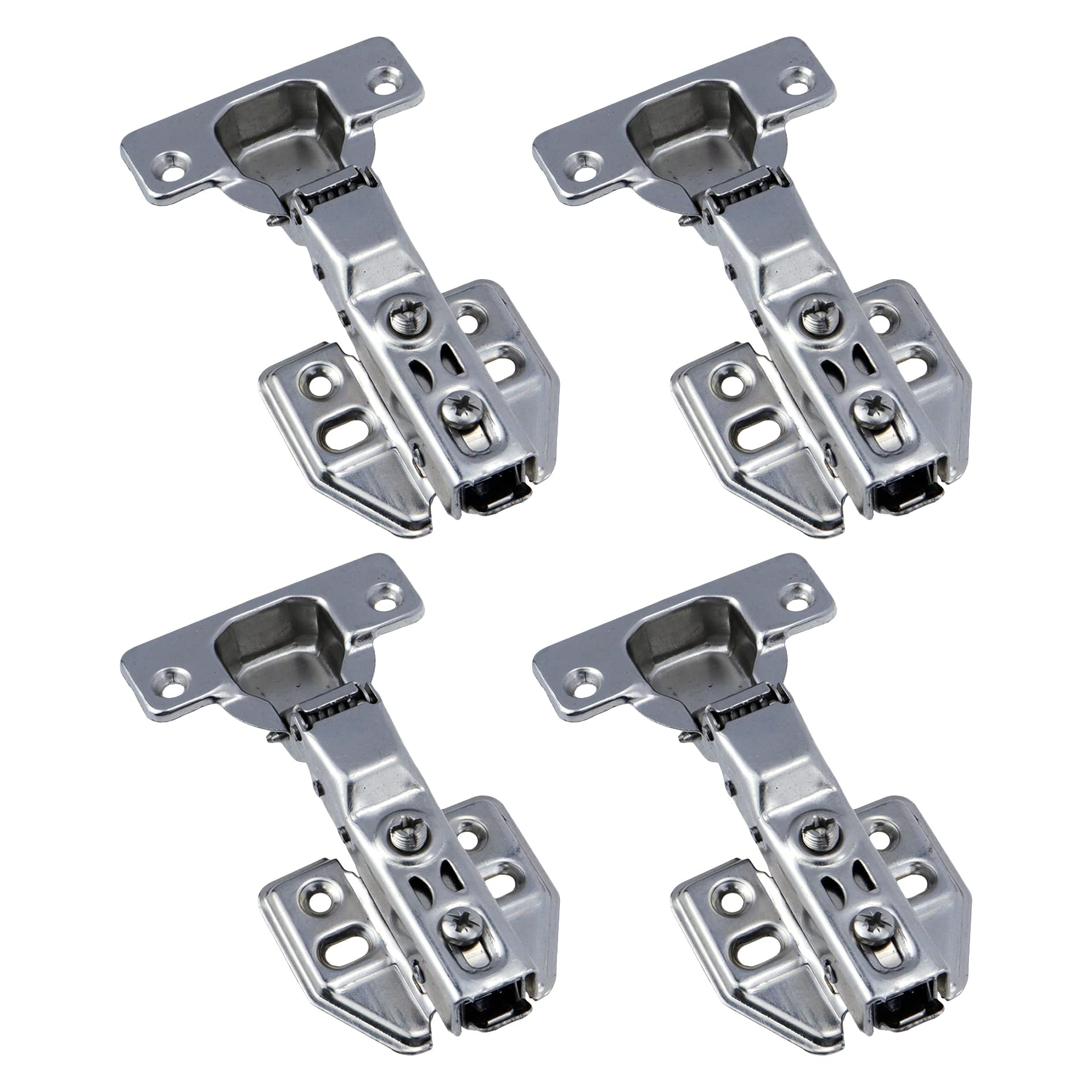 Buy HEVSTIL 4-Pack Inset Soft Close Cabinet Concealed Hinges,Frameless ...