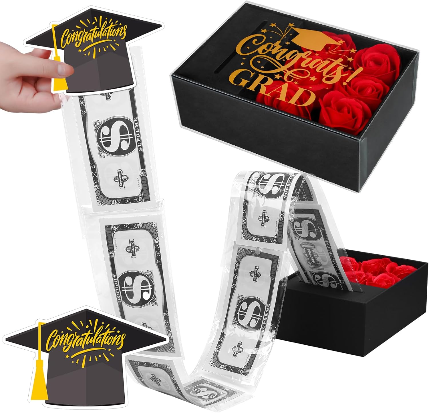 Amazon.com: Lineshading Graduation Money Box for Cash Gift Money ...