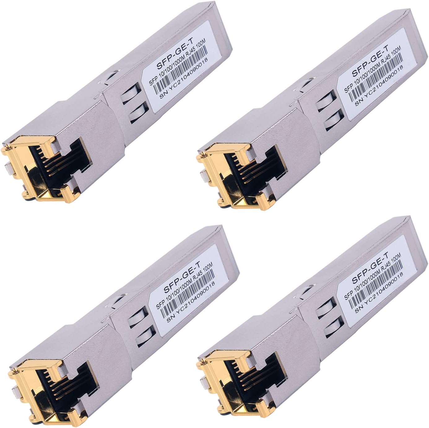 Amazon.com: 4PCS 1000BASE-T Gigabit SFP to RJ45 Copper Ethernet Modular Transceiver for Cisco ...