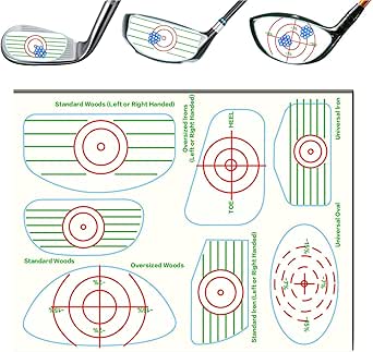 Amazon.co.jp: Golf Impact Sticker, Swing Training Aid for Better ...